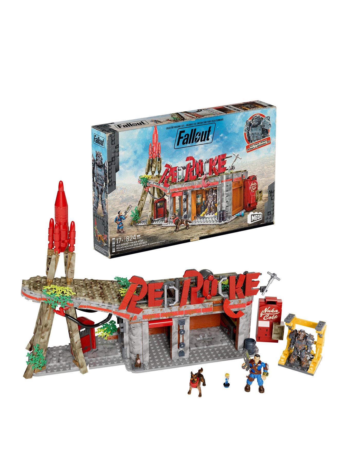 MEGA Fallout Red Rocket Building Toy Kit with 2 Action Figures (824 ...