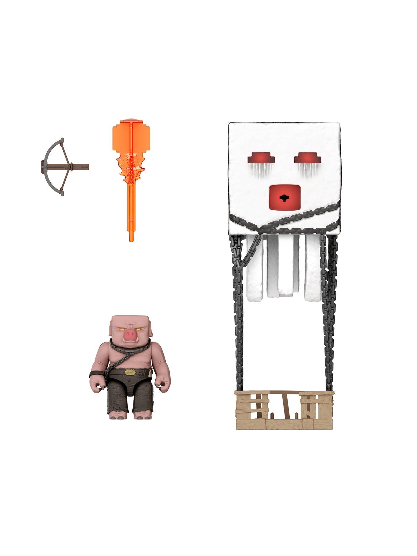 Minecraft Blast Attack Ghast Action Figure Set with Lights, Sounds ...