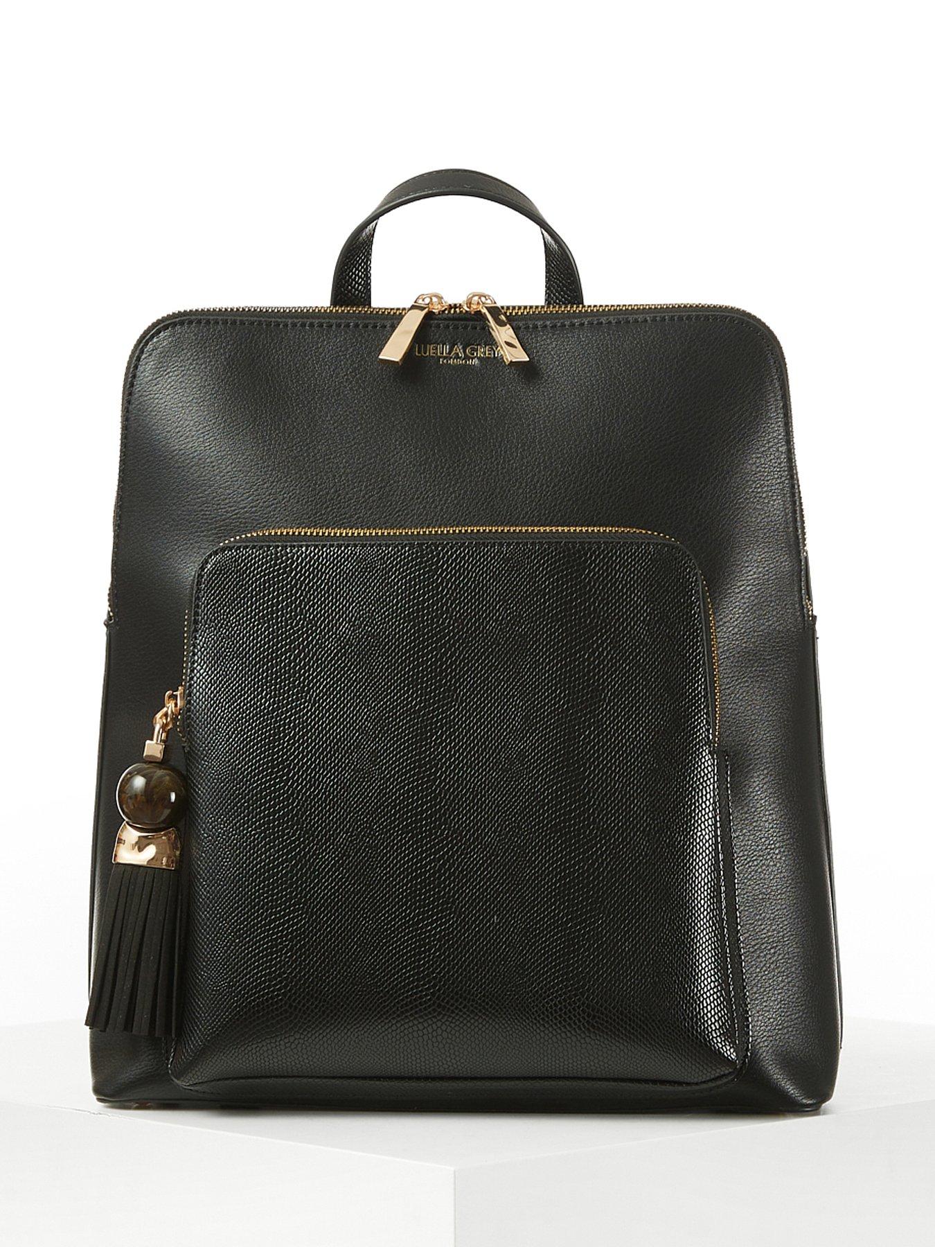 Luella Grey Philly Black Laptop Backpack - Black | Littlewoods