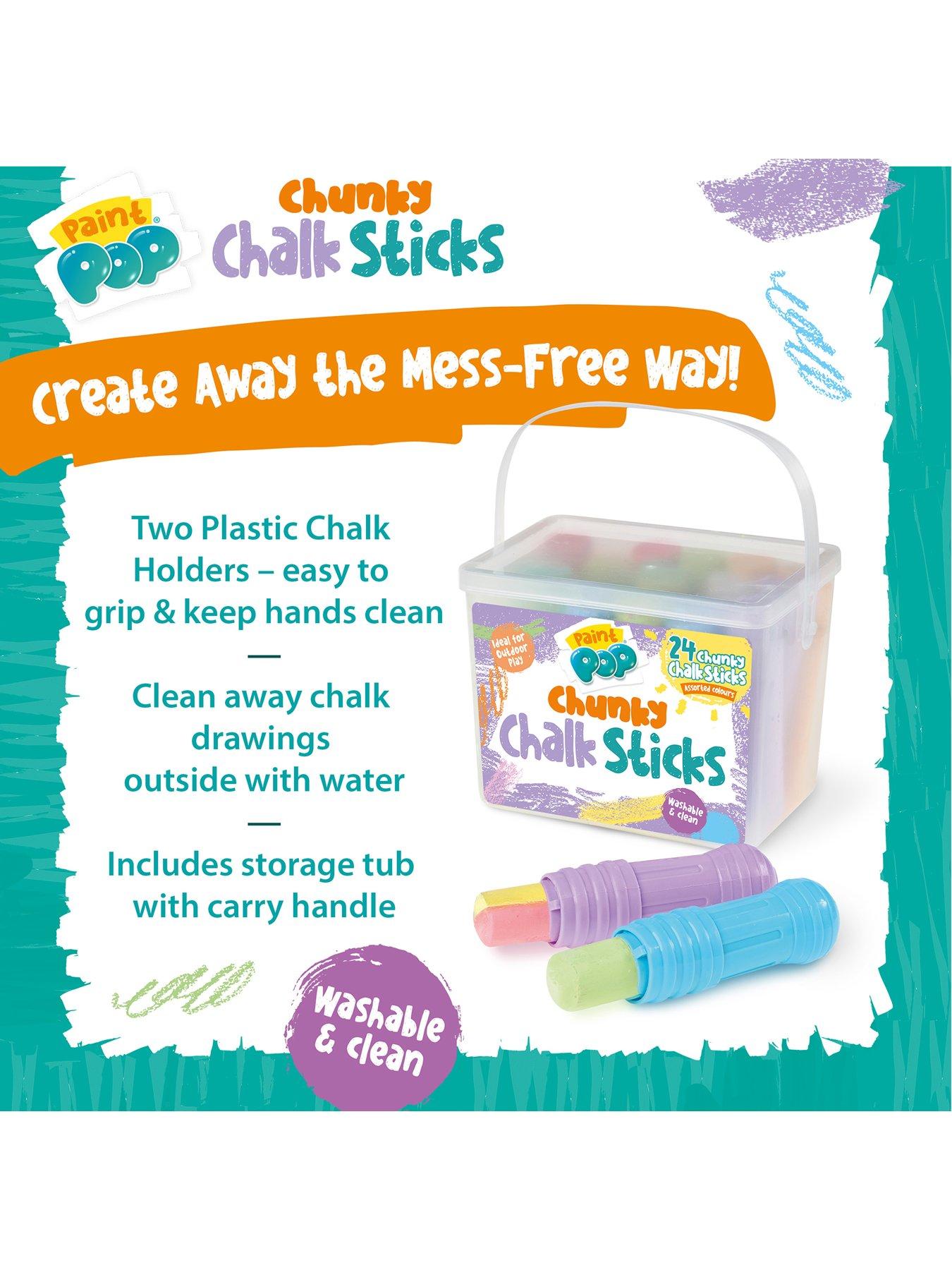 Paint Pop Chunky Chalk Sticks 24pk | Littlewoods