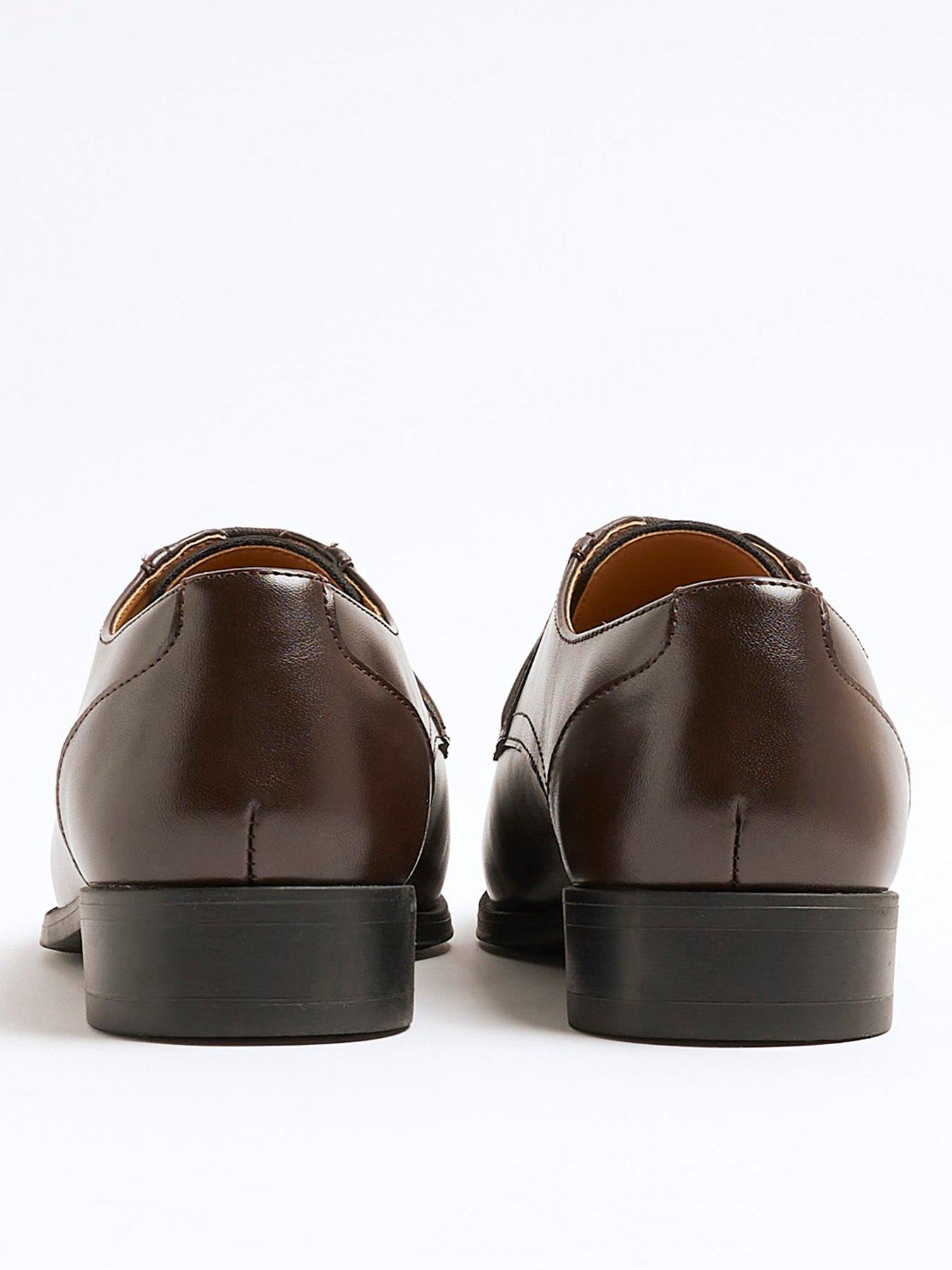River Island Formal Point Derby Shoes - Brown | Littlewoods