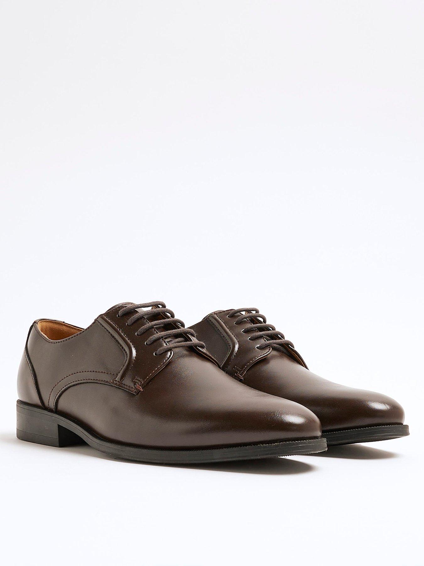 River Island Formal Point Derby Shoes - Brown | Littlewoods