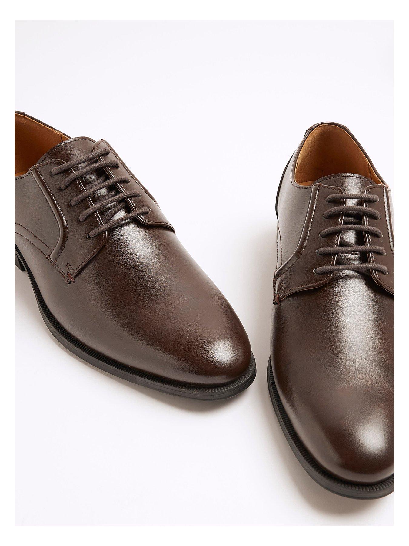 River Island Formal Point Derby Shoes - Brown | Littlewoods