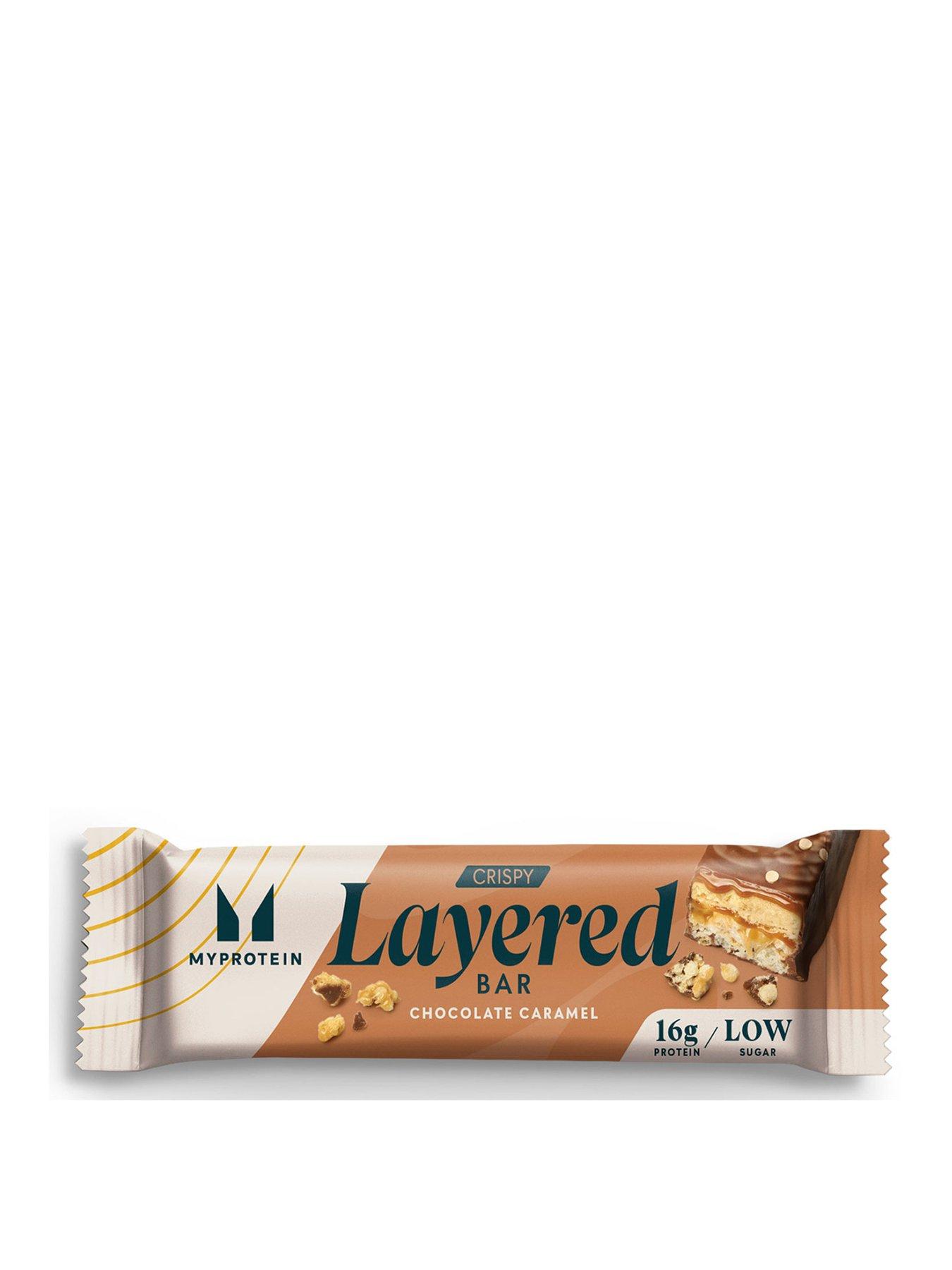 MyProtein Crispy Layered Protein Bar - Chocolate Caramel - 12 x 58g ...