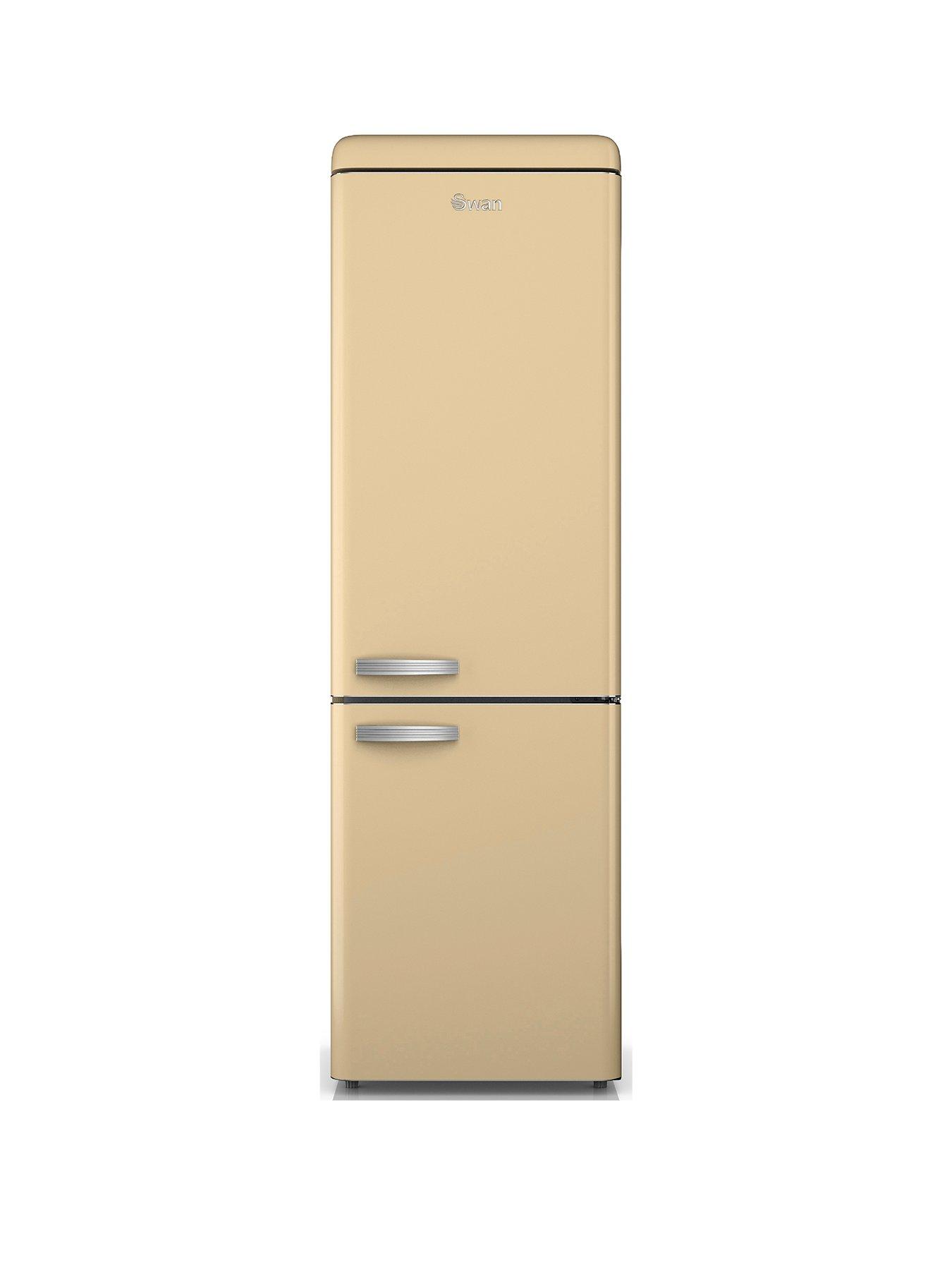Swan SR11020CNE Retro Cream Fridge Freezer 304L | Littlewoods