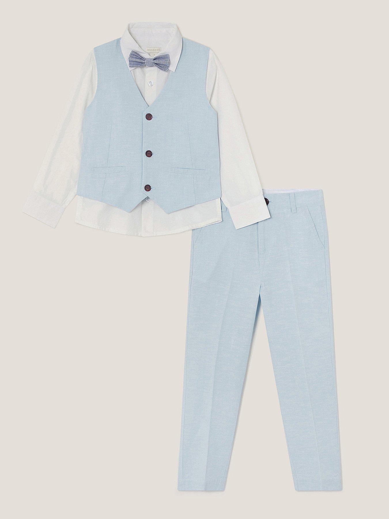 Monsoon Boys 4 Piece Suit - Blue | Littlewoods