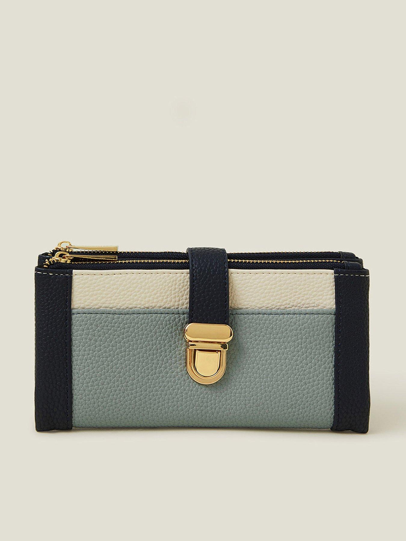 Accessorize Push Lock Wallet - Blue | littlewoods.com