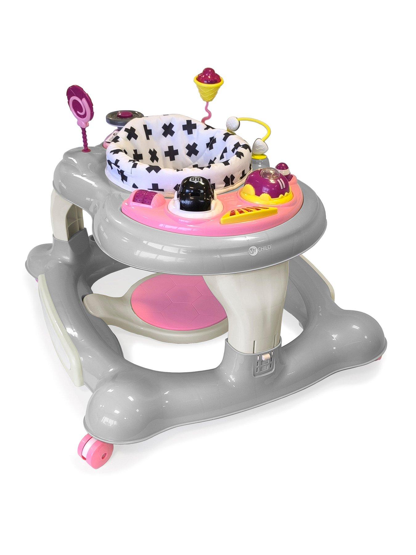 My Child Roundabout 4 in 1 Activity Walker - Pink Neutral | Littlewoods