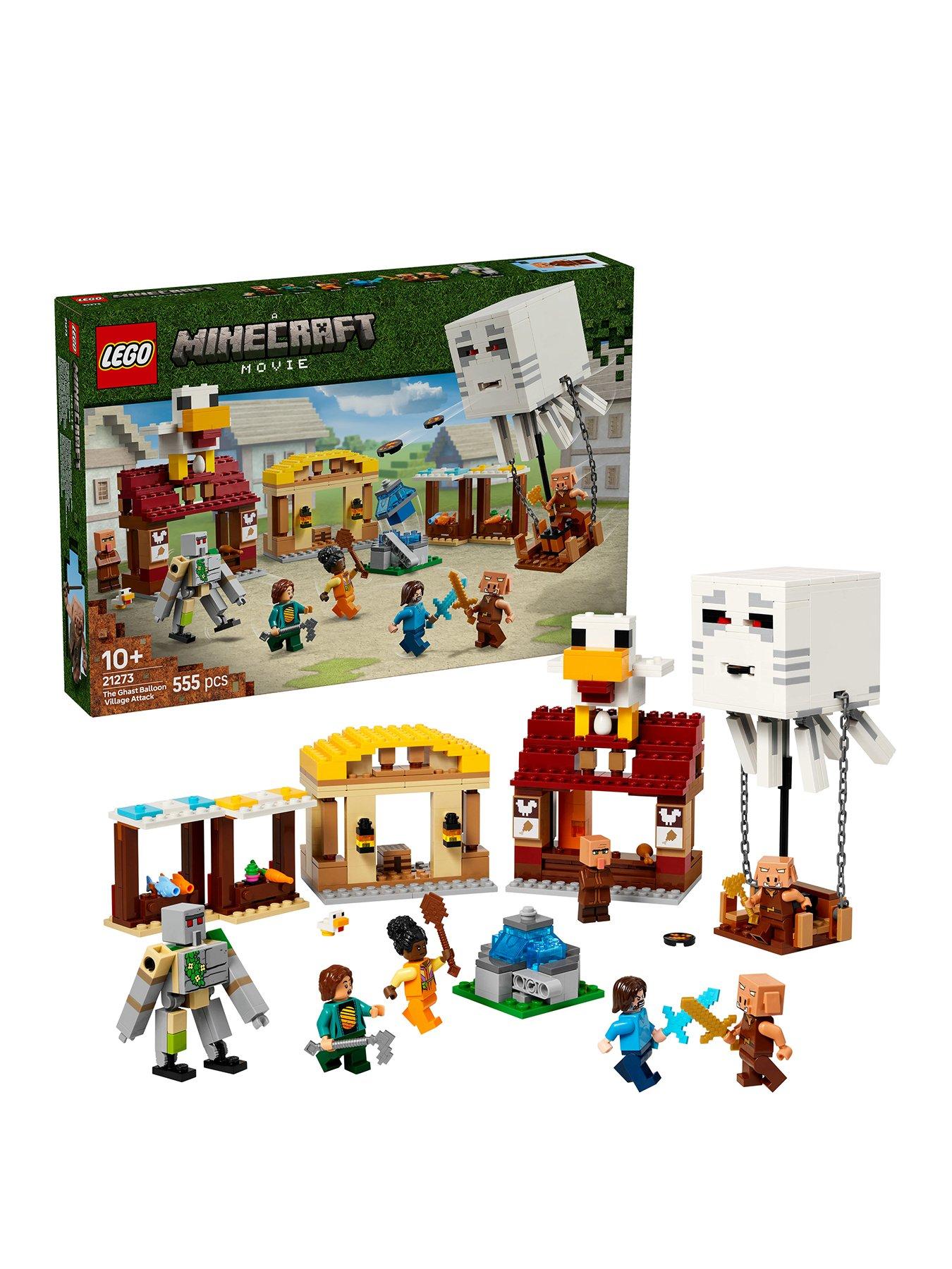 LEGO Minecraft The Ghast Balloon Village Attack 21273 | Littlewoods