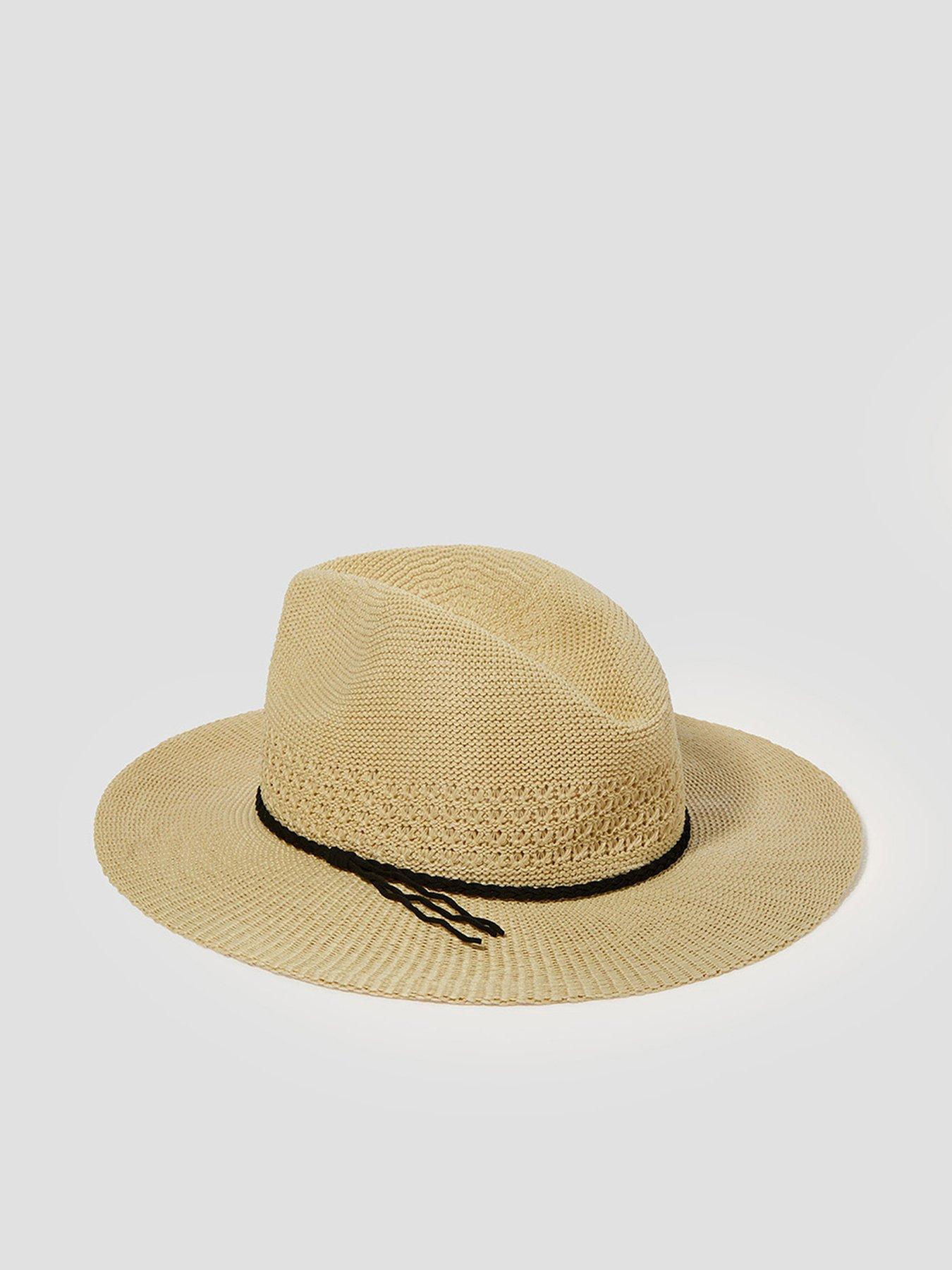 Monsoon Nene Fedora Hat - Natural | Littlewoods