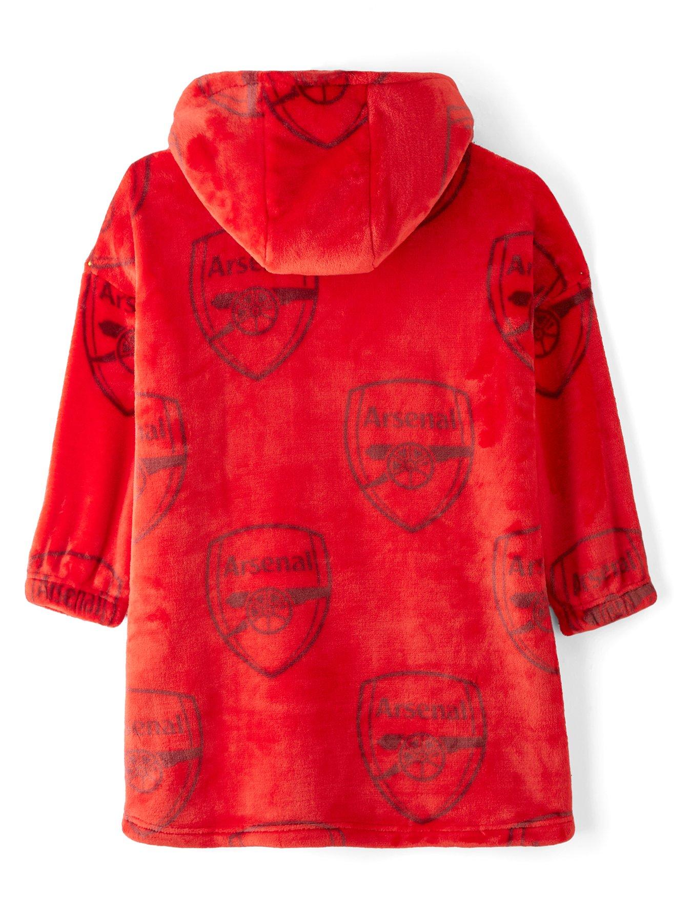 Arsenal FC Football Hooded Blanket - Red | Littlewoods