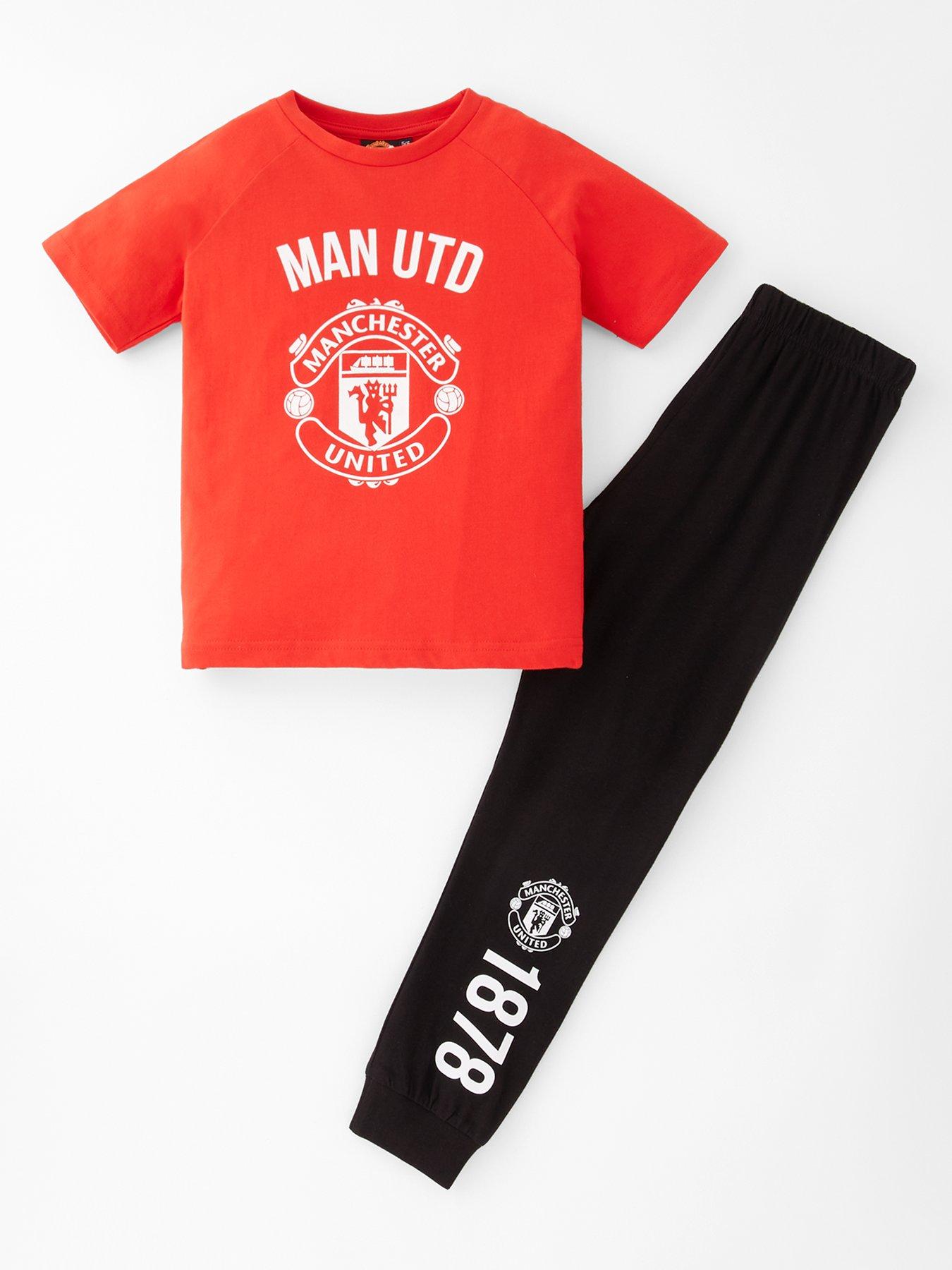 Manchester United Football Short Sleeve Pyjamas - Multi | Littlewoods