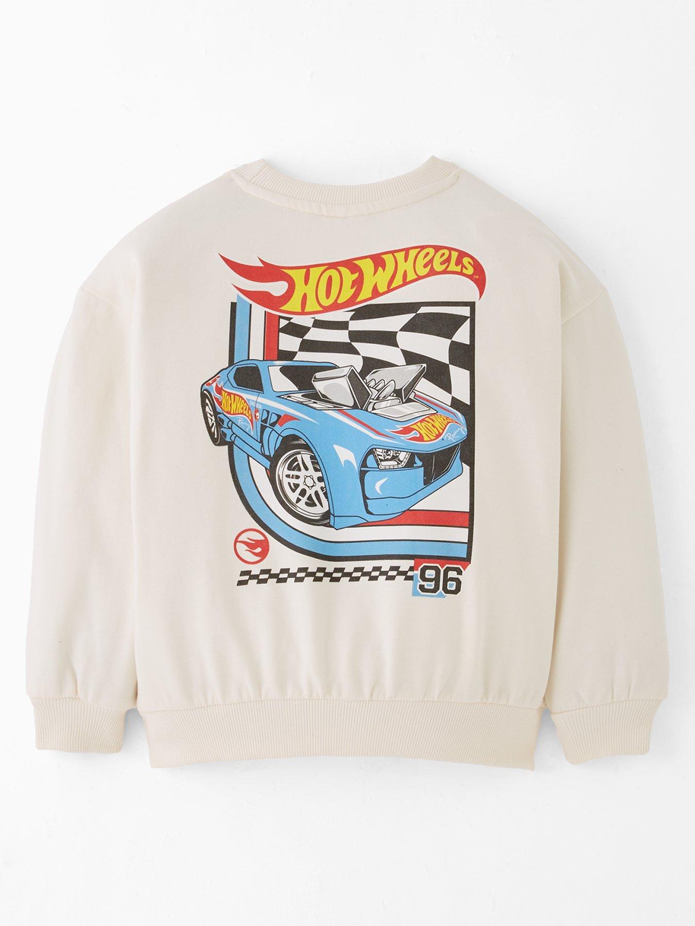 Hot Wheels Graphic Print Sweater - Black | Littlewoods