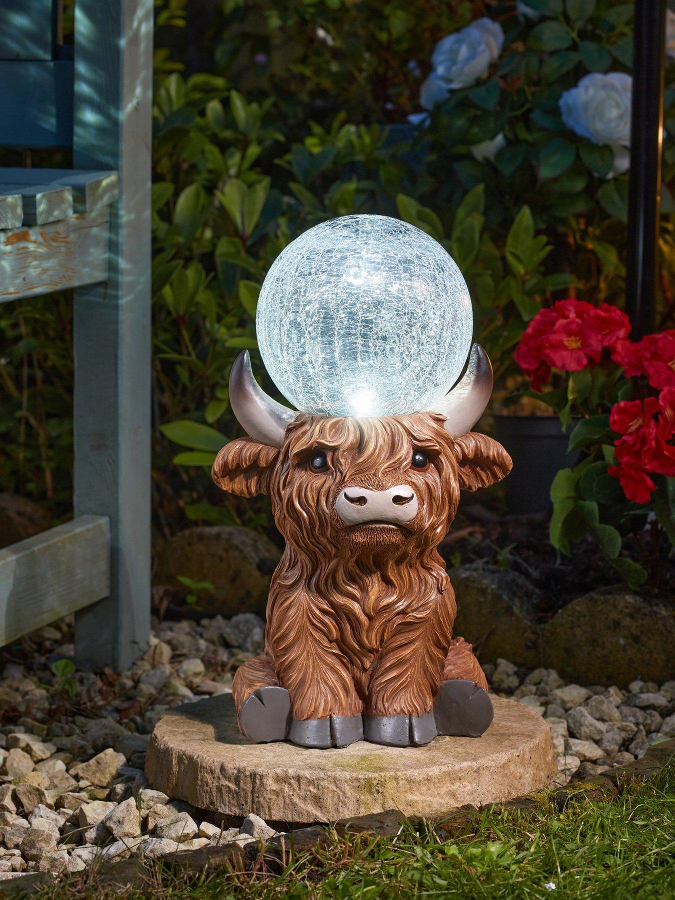 Smart Solar Gazing Highland Cow | Littlewoods