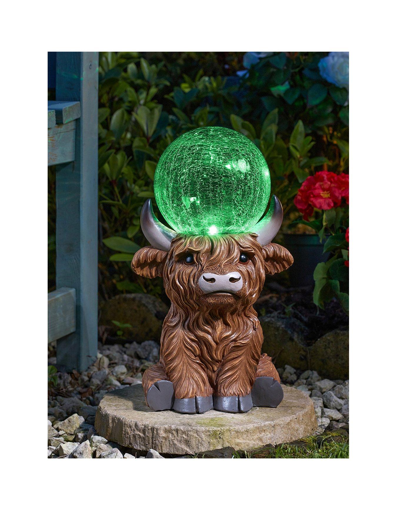 Smart Solar Gazing Highland Cow | Littlewoods