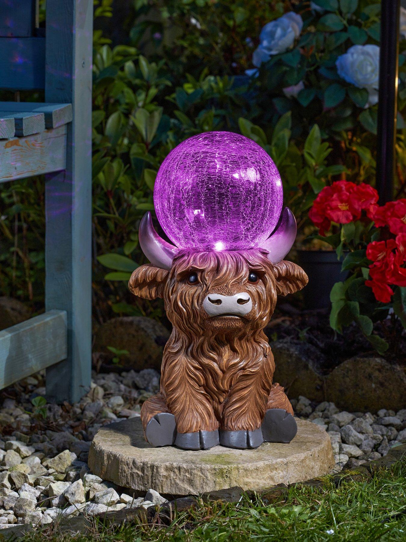 Smart Solar Gazing Highland Cow | Littlewoods