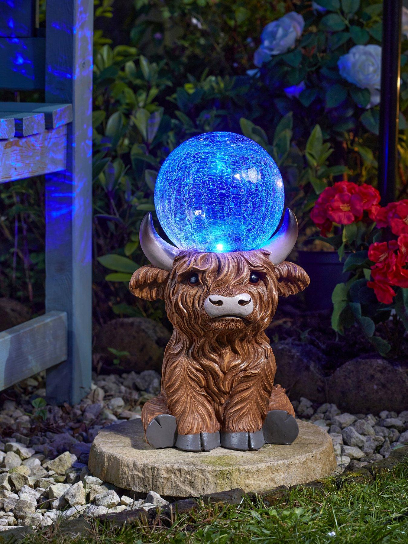 Smart Solar Gazing Highland Cow | Littlewoods