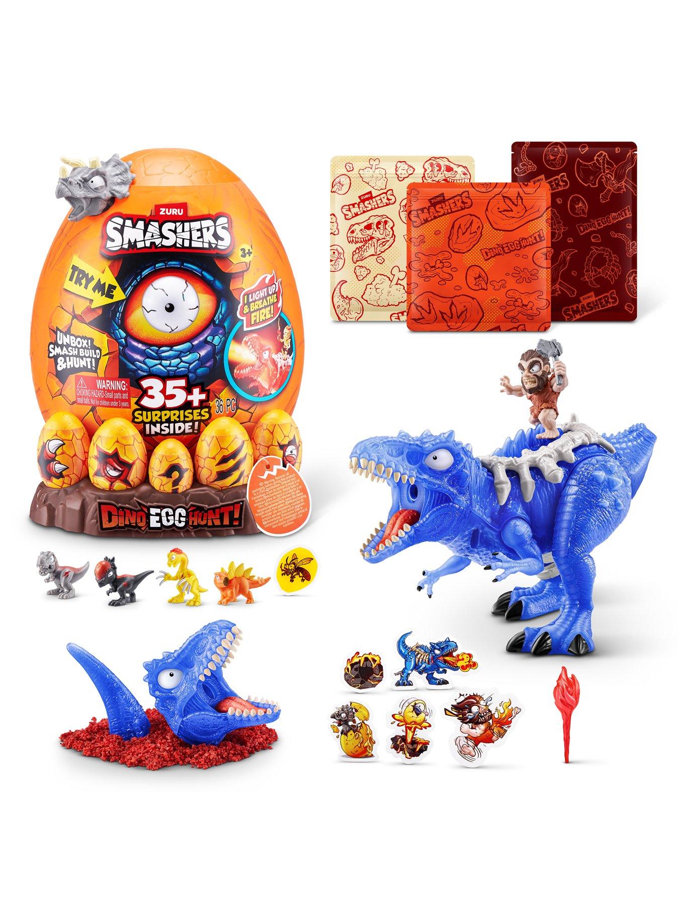 Zuru Smashers Dino Egg Hunt - 35+ Mystery Surprise Pieces Inside ...