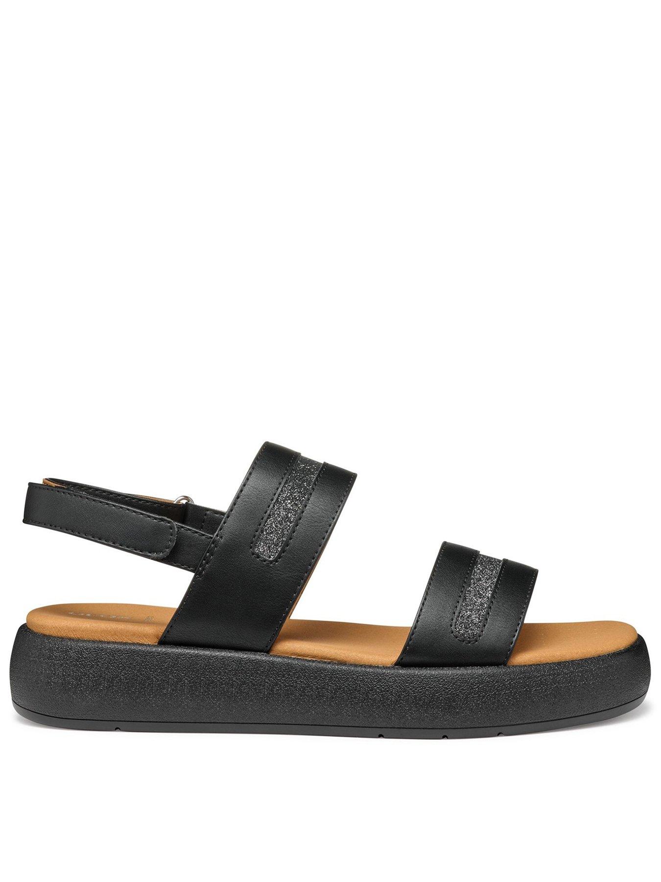 Geox Camalei Flatform Sandal - Black | Littlewoods