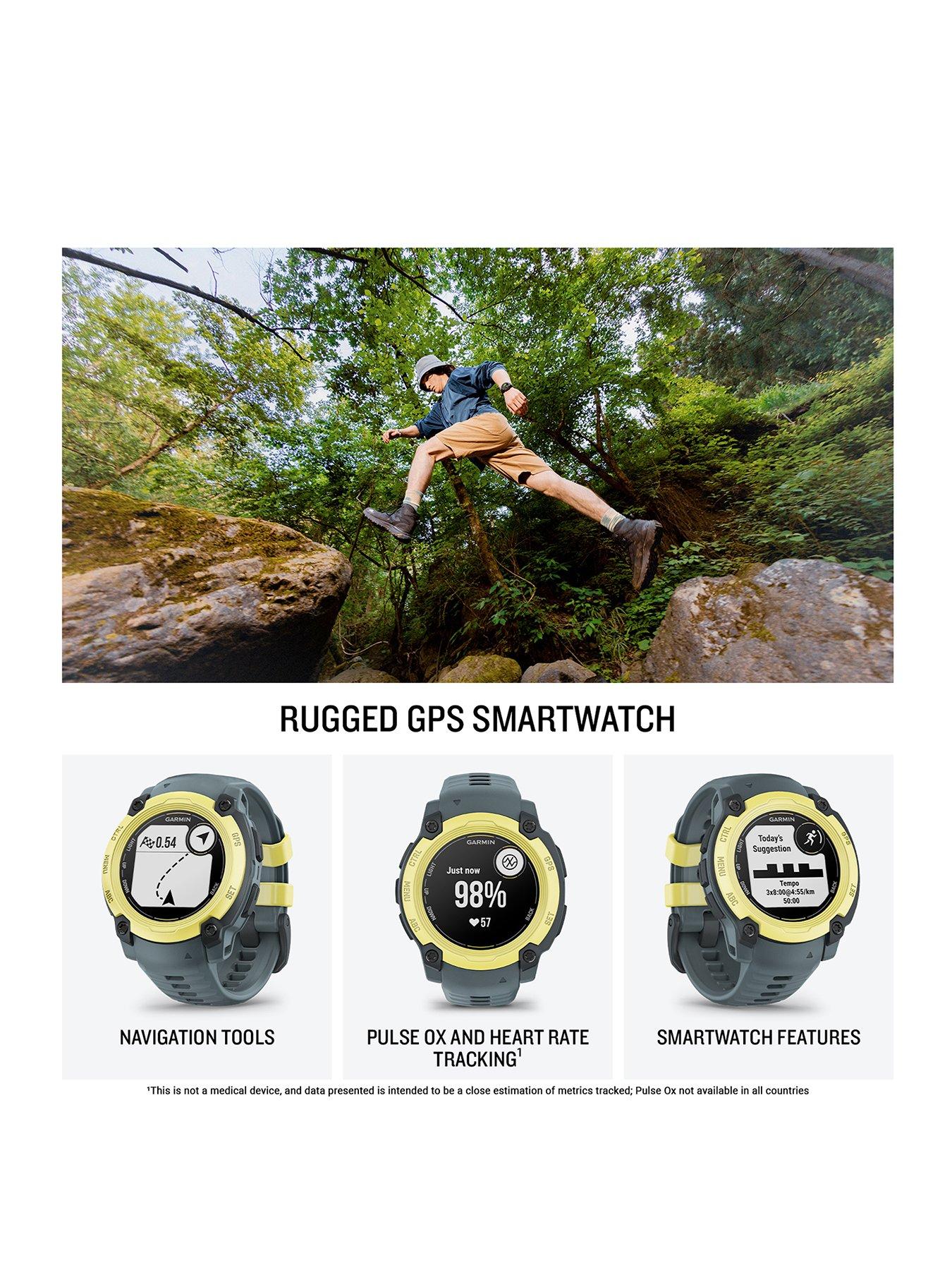 Garmin Instinct E, 40mm, Electric Lime | Littlewoods