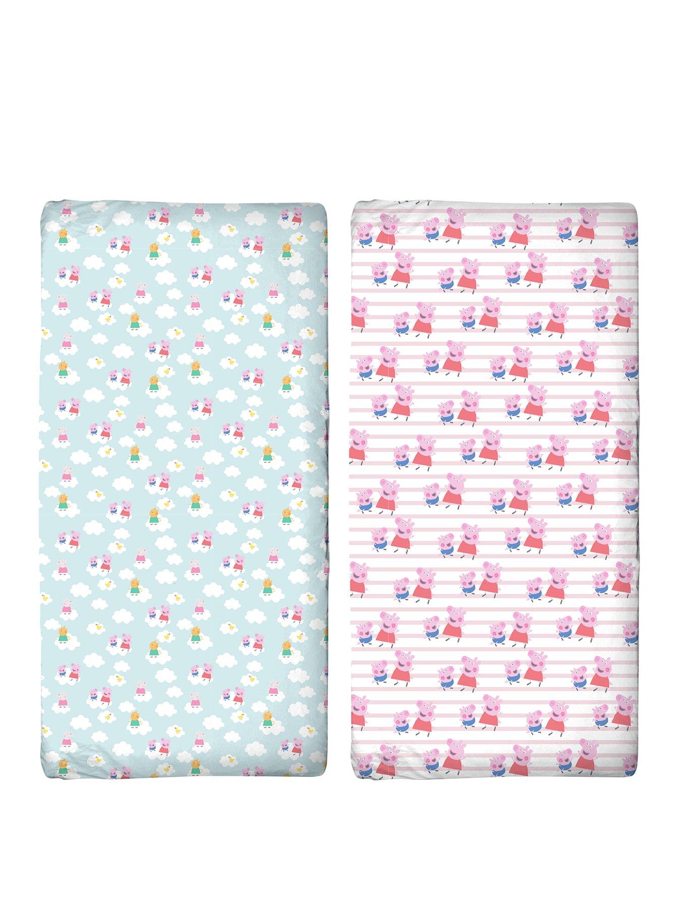 Peppa Pig Set Of 2 Fitted Sheets | Littlewoods