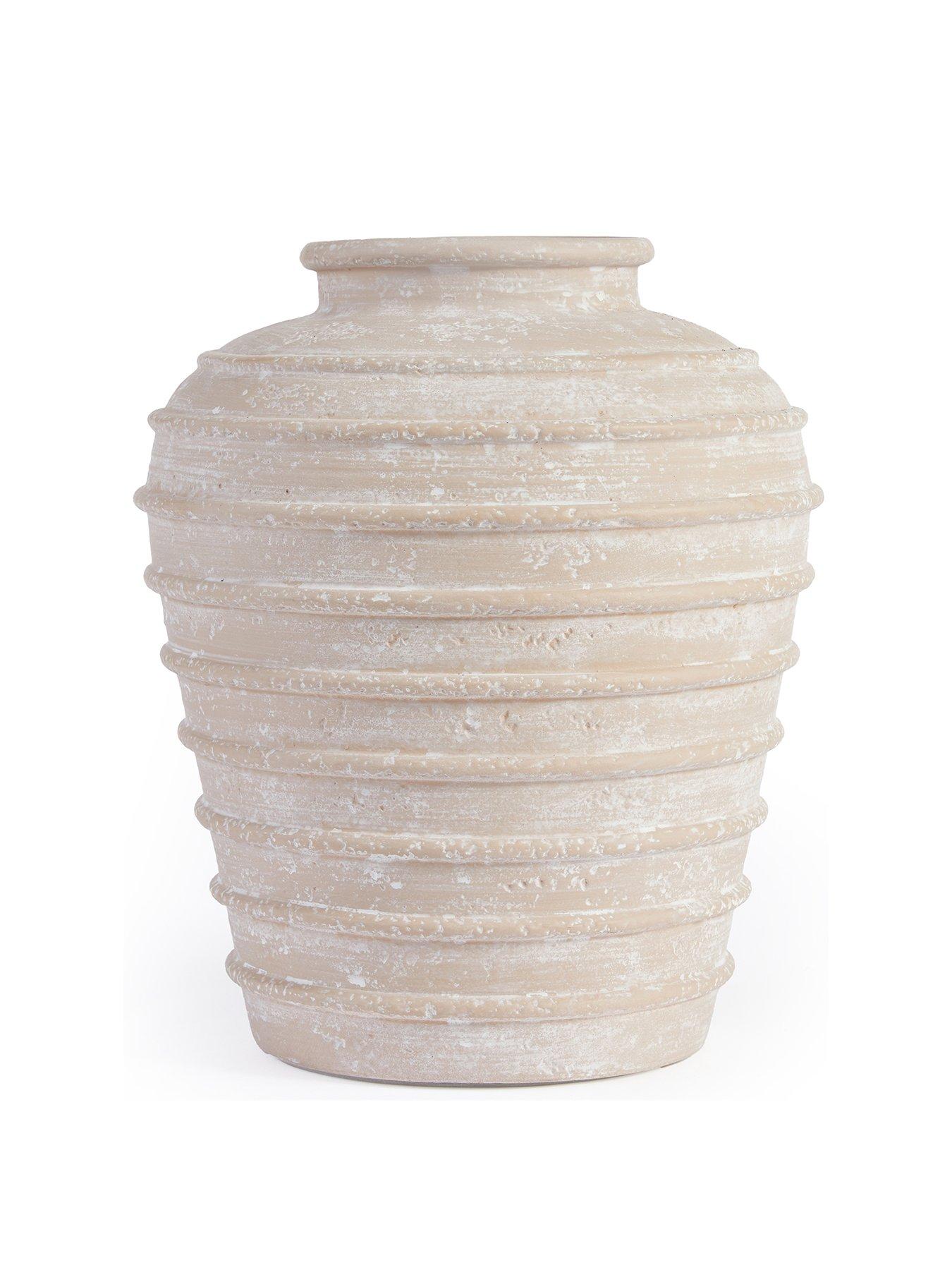 Michelle Keegan Home Ribbed Ceramic Urn Vase | Littlewoods
