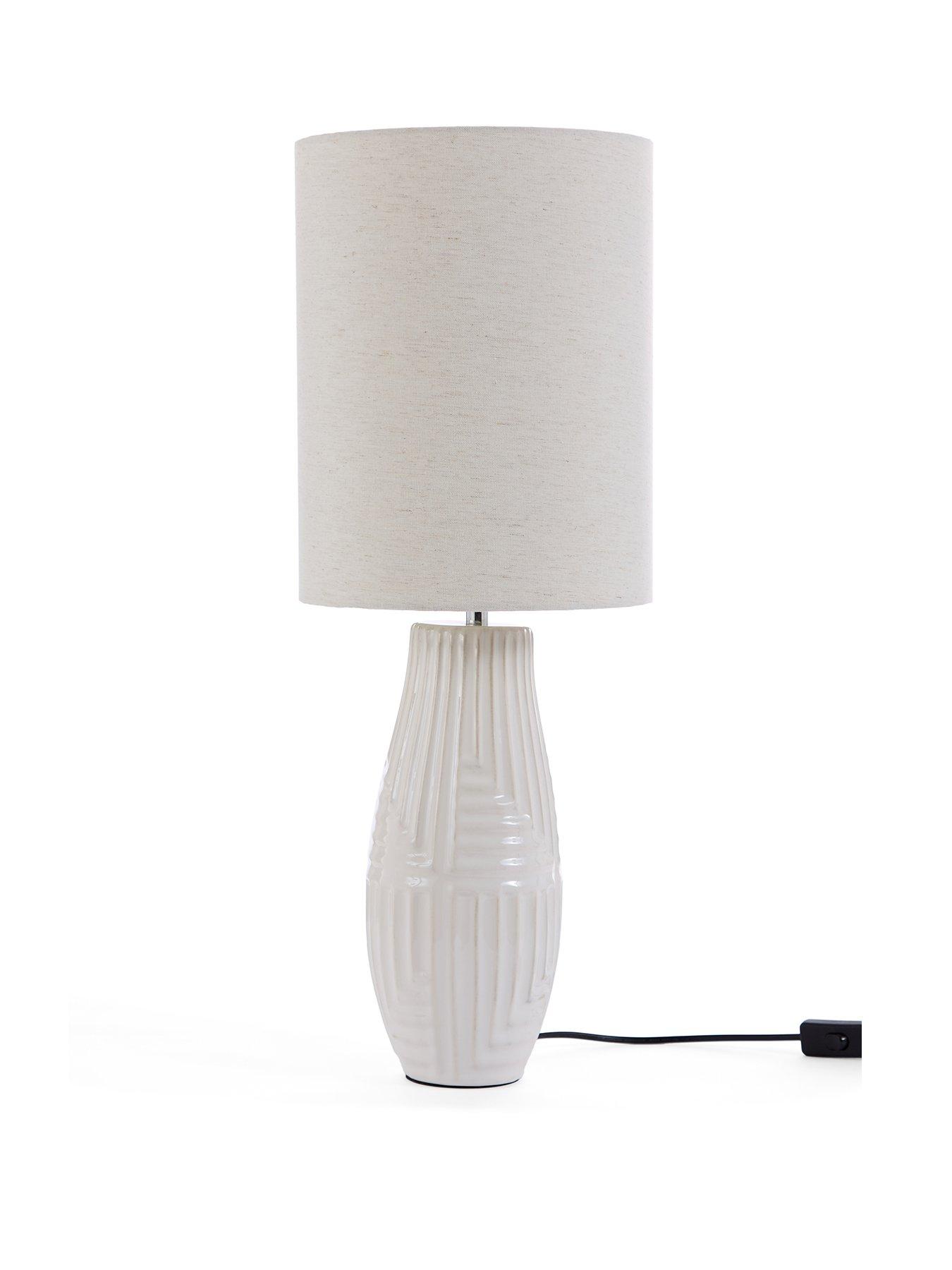 The Very Collection Abstract Stripe Ceramic Table Lamp | Littlewoods