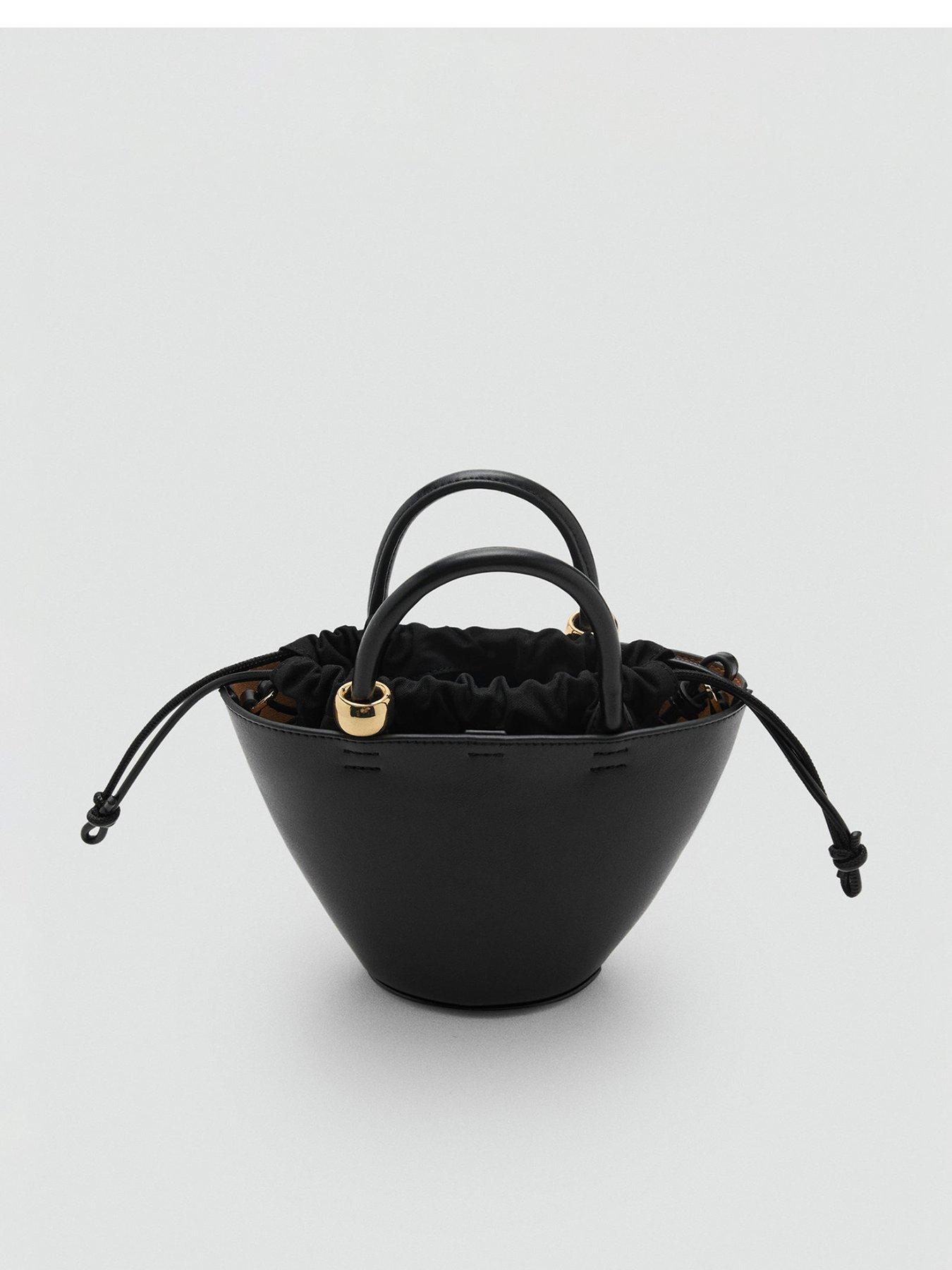 Mango Mini Shopper Bag With Metallic Detail | Littlewoods