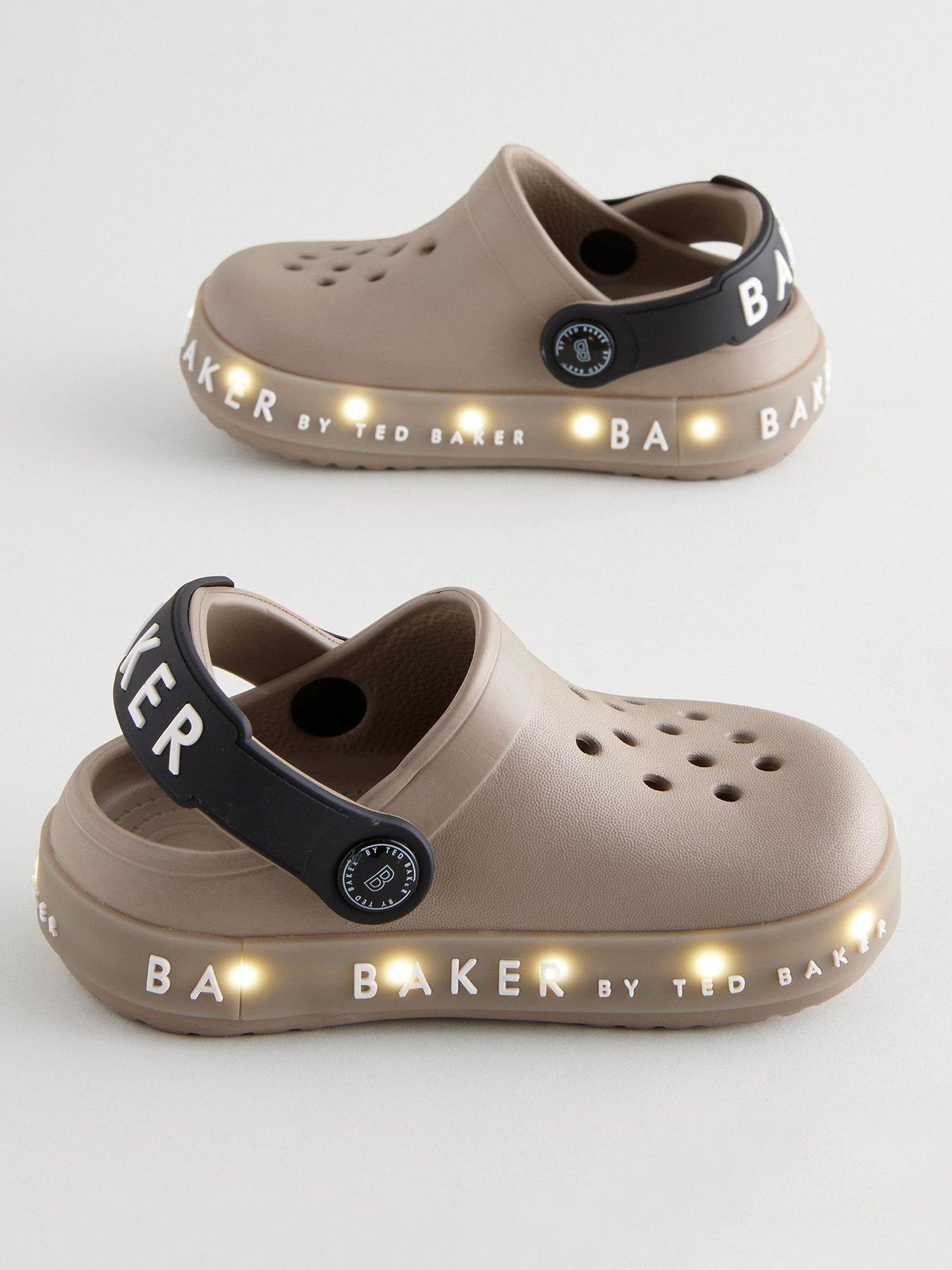 Ted Baker Unisex Kids Light Up Sling Back Clogs - Stone | Littlewoods