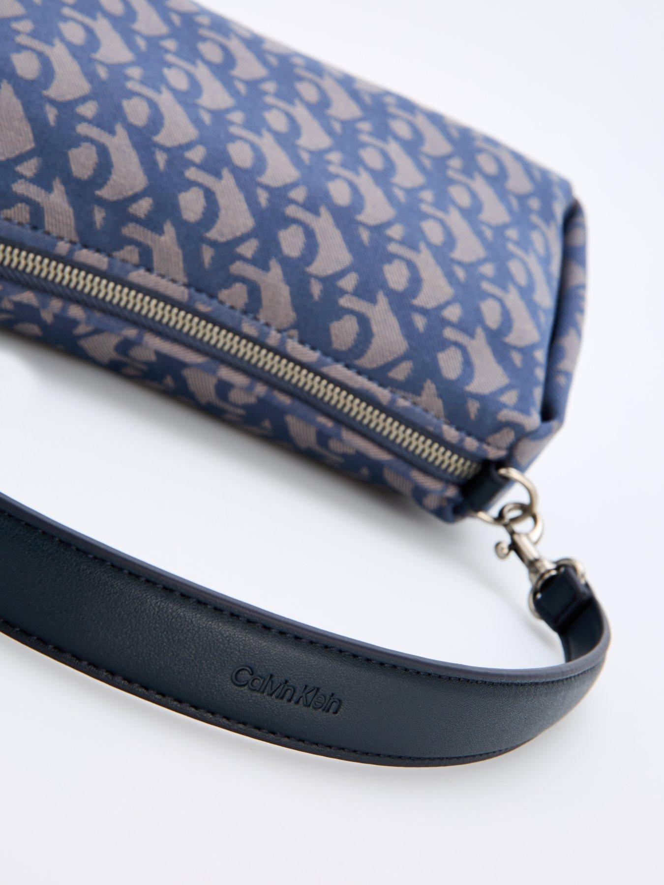 Calvin Klein Jeans Ckj Monogram Small Shoulder Bag & Blue/ Purple ...