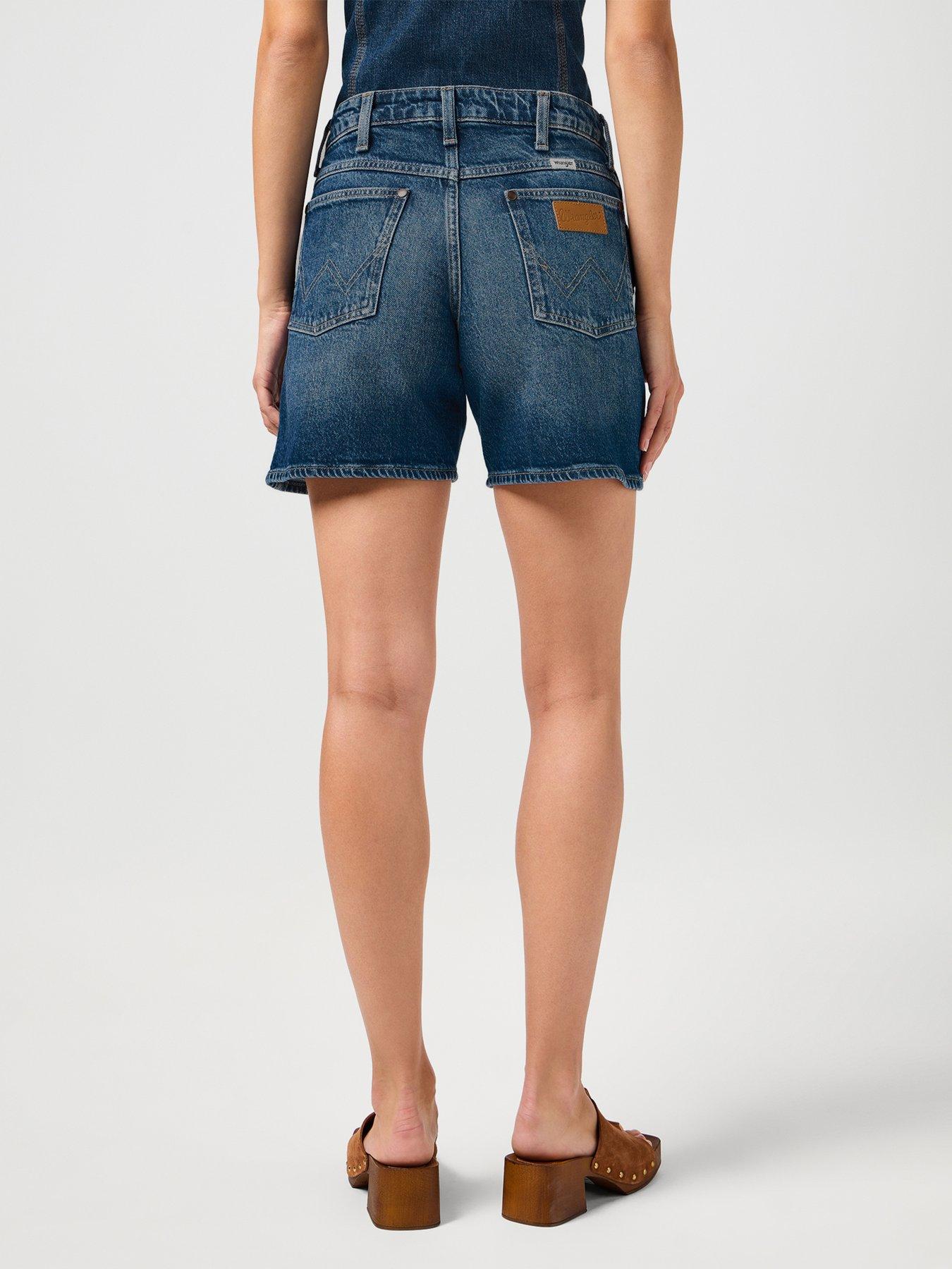 Wrangler 5 Inch Cowboy Denim Shorts - Blue | Littlewoods