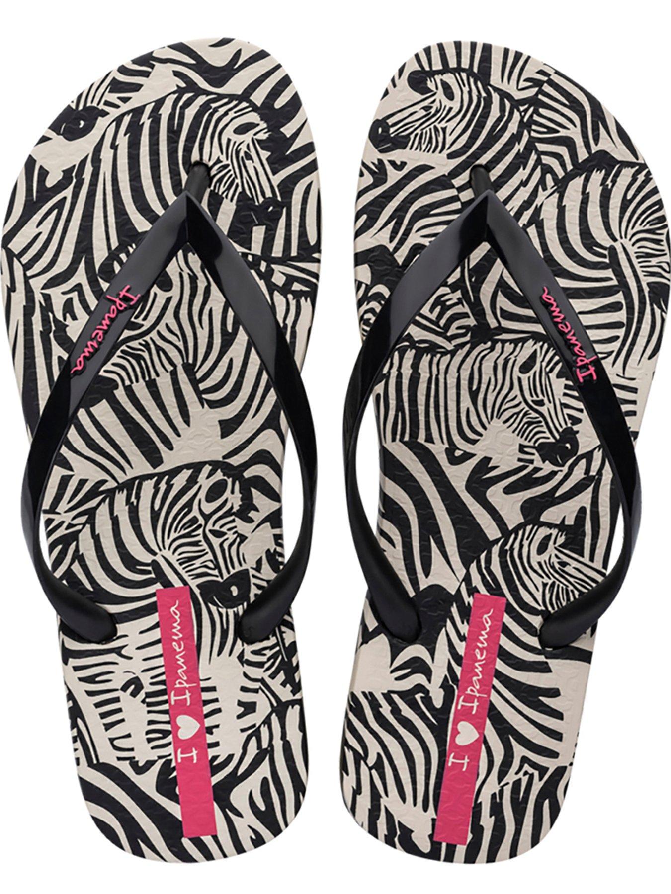 Ipanema Zebra Print Flip-flop - Beige | Littlewoods