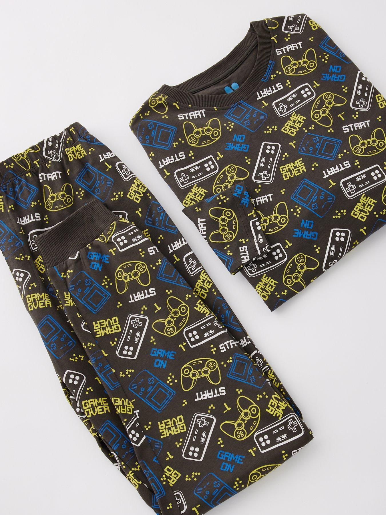 The Very Collection Boys Game Print Pyjamas - Multi | Littlewoods