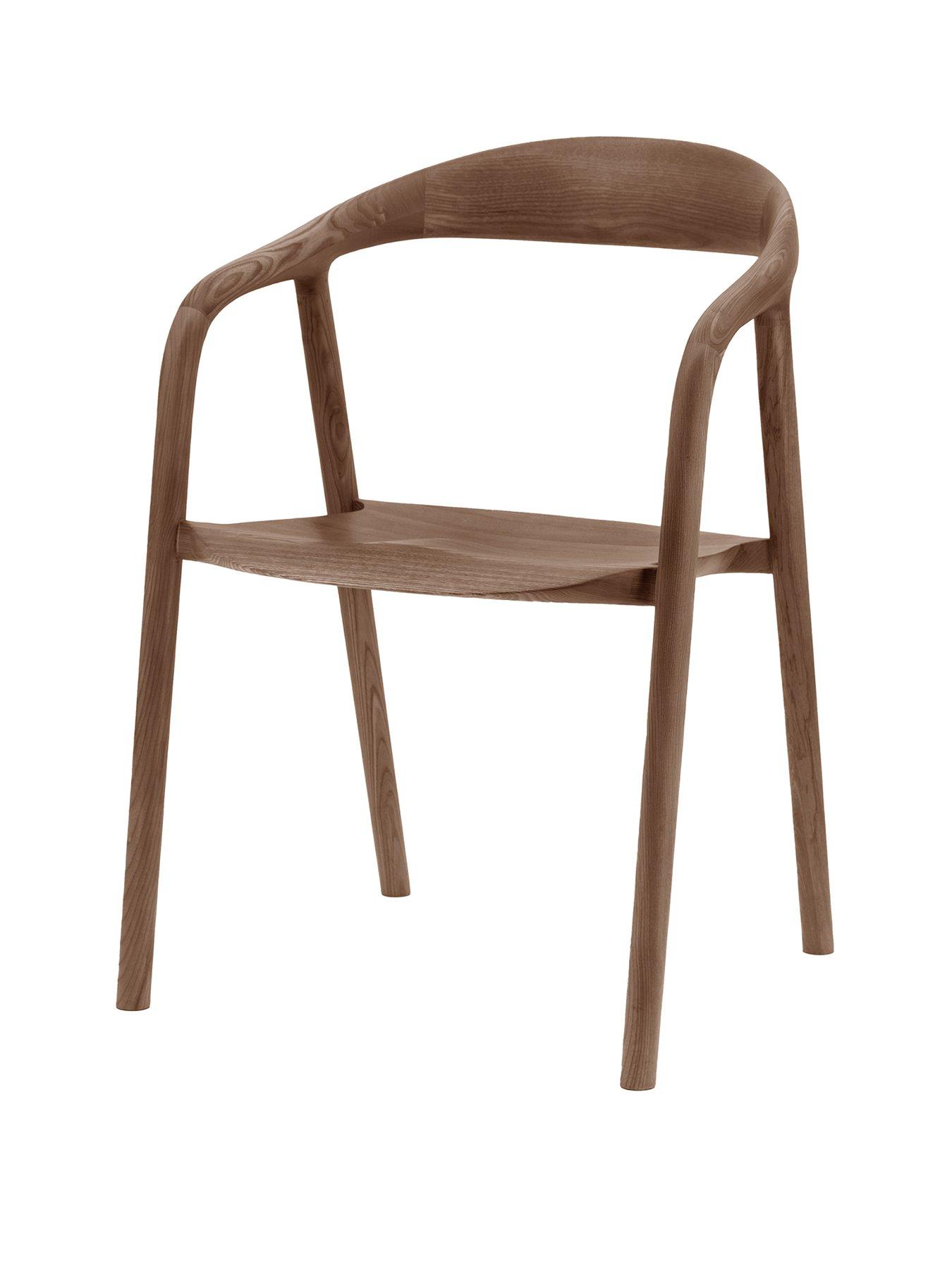Gallery Direct Set of 2 Rayan Walnut Dining Chairs - Walnut | Littlewoods