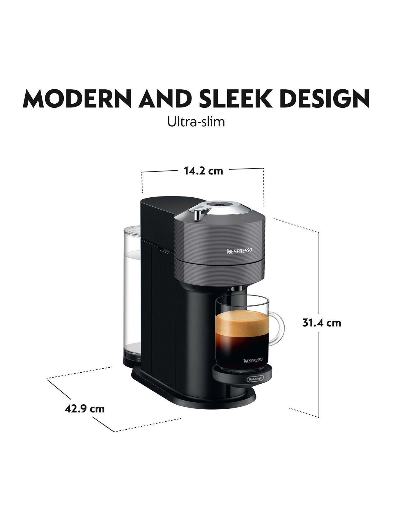 Nespresso Vertuo Next Coffee Machine by De'Longhi - Dark Grey | Littlewoods