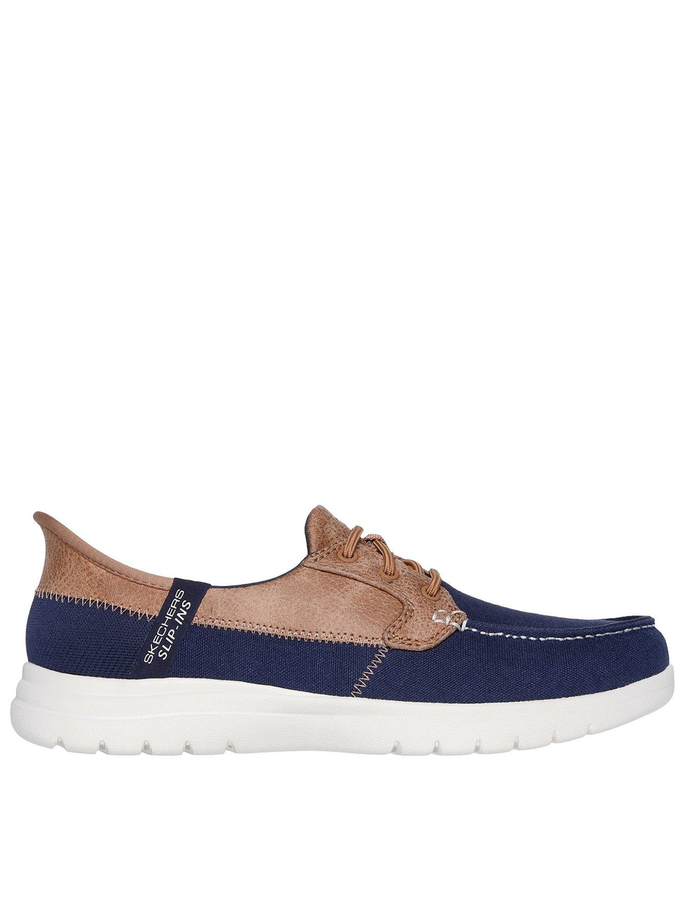Skechers On The Go Flex Palmilla Boat Shoe - Navy | Littlewoods