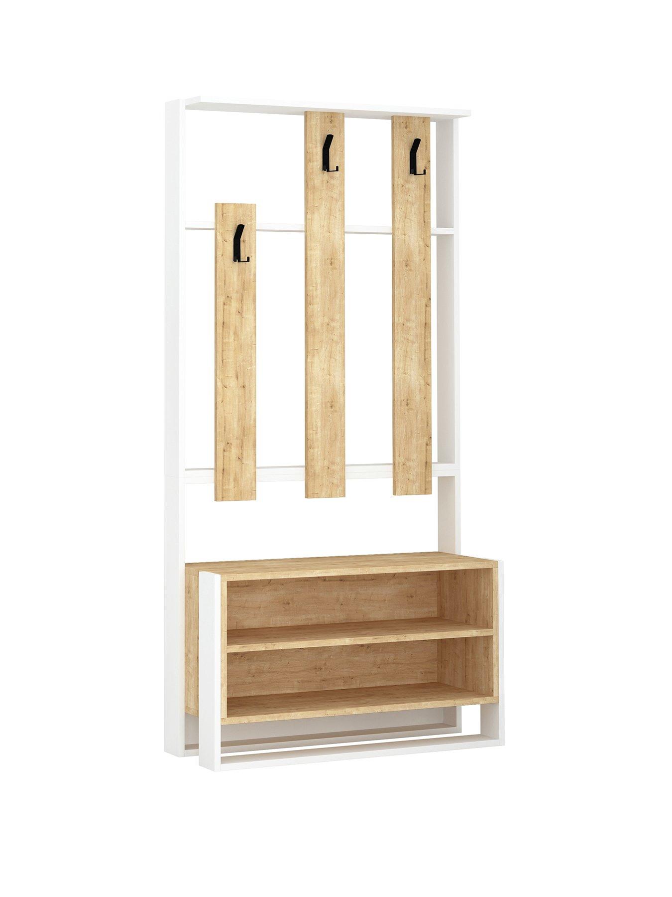 Decortie Chester Hall Stand - White/oak | Littlewoods