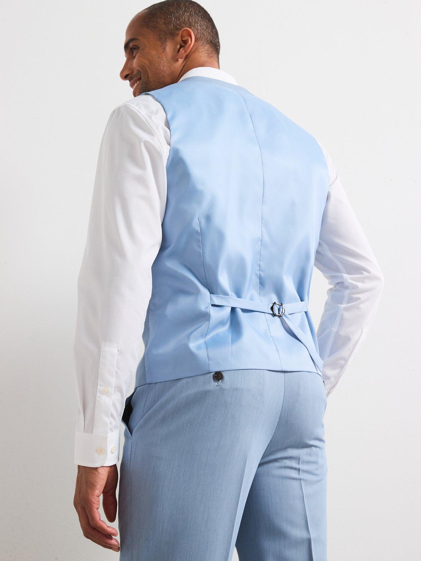 Skopes Beckett Standard Fit Waistcoat - Light Blue | Littlewoods