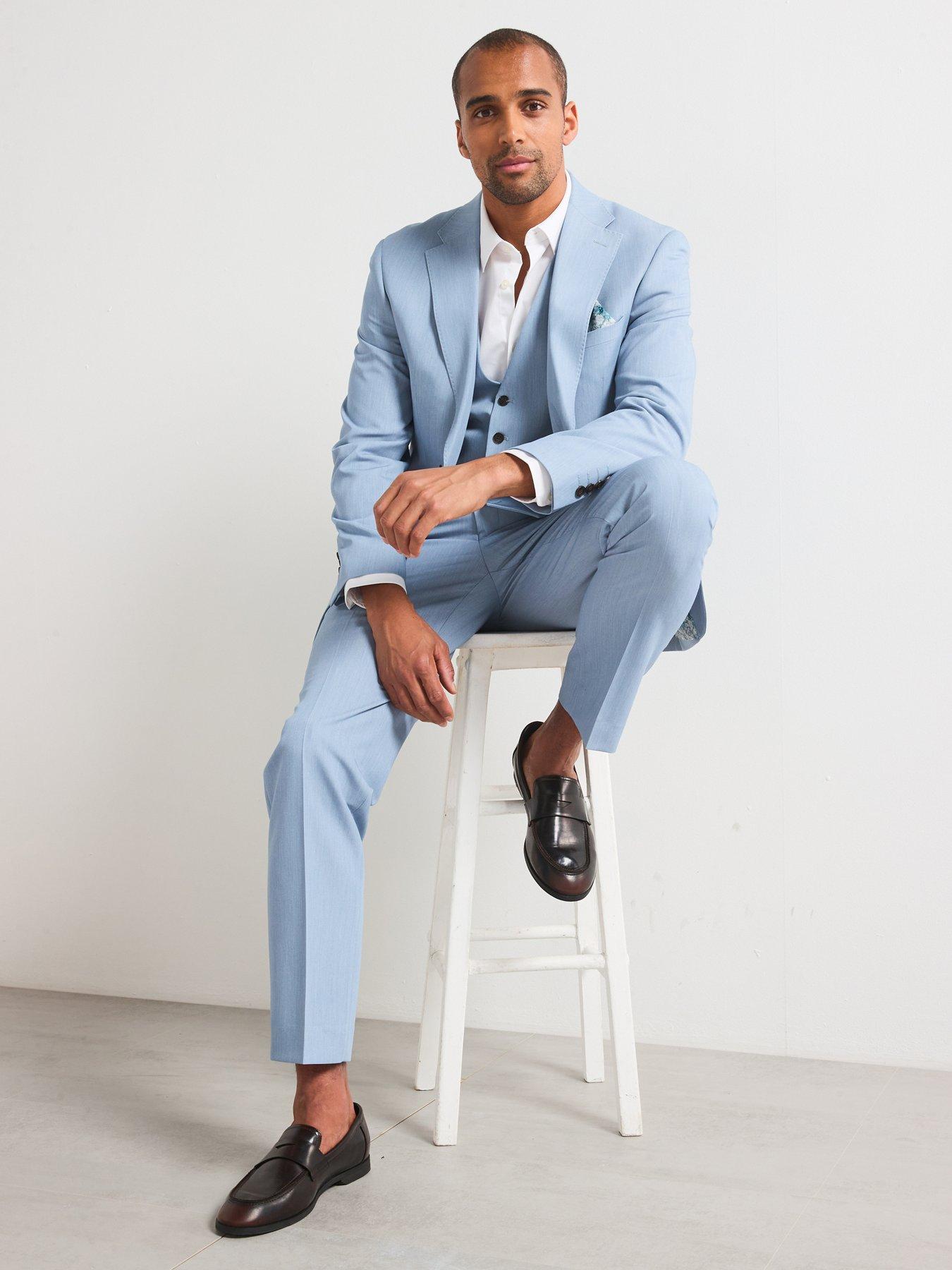 Skopes Beckett Standard Fit Waistcoat - Light Blue | Littlewoods