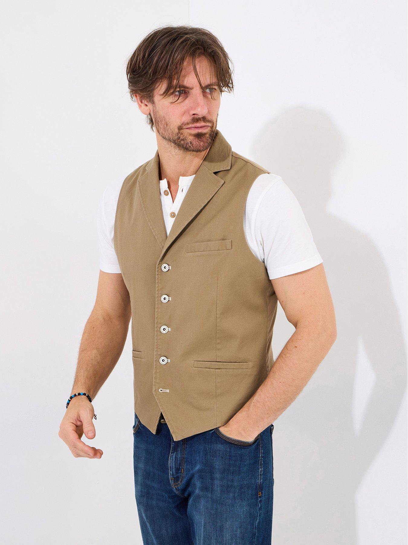Joe Browns Everyday Waistcoat - Light Brown | Littlewoods