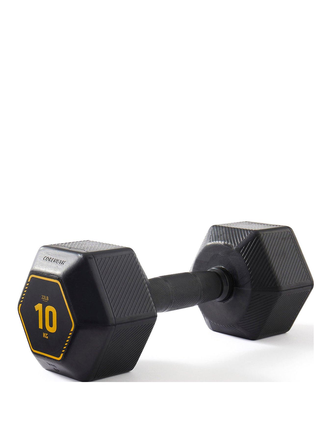 Decathlon 10 kg Cross Training And Weight Training Hexagonal Dumbbell ...