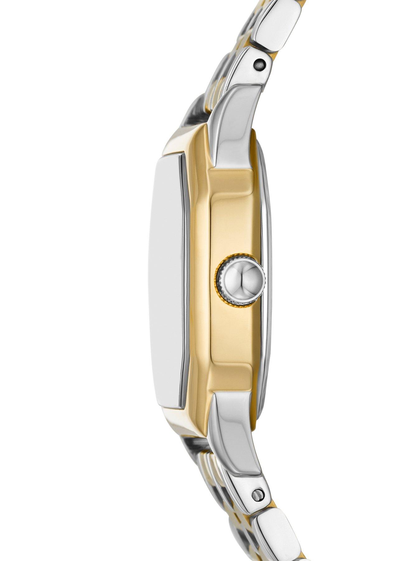 Fossil Women's Harlow 3-Hand, 2-Tone Stainless Steel Watch, ES5362 ...