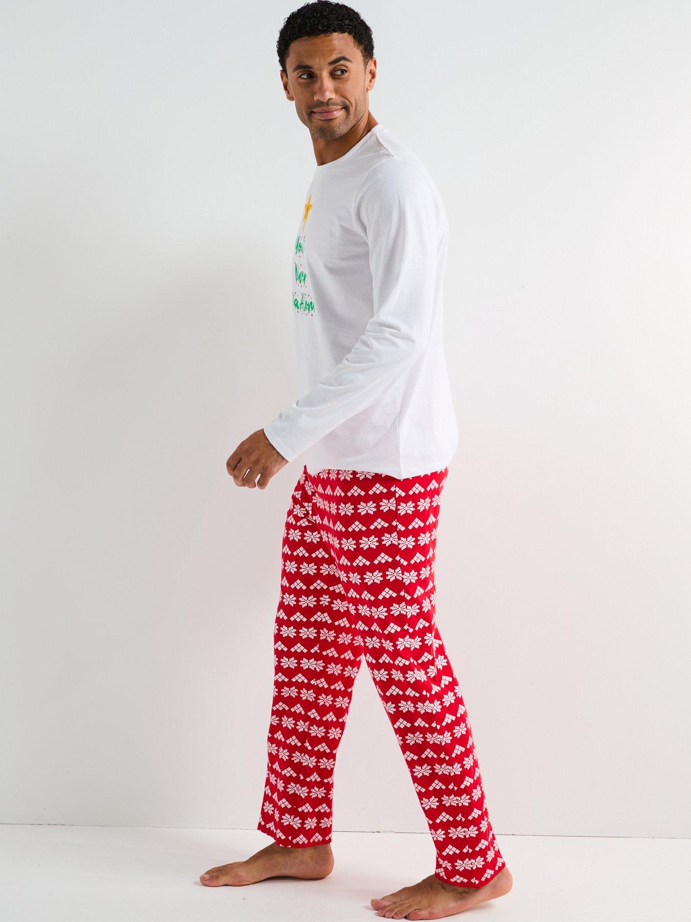 Liverpool FC Mens Family Christmas LFC You'll Never Walk Alone PJ - Red ...