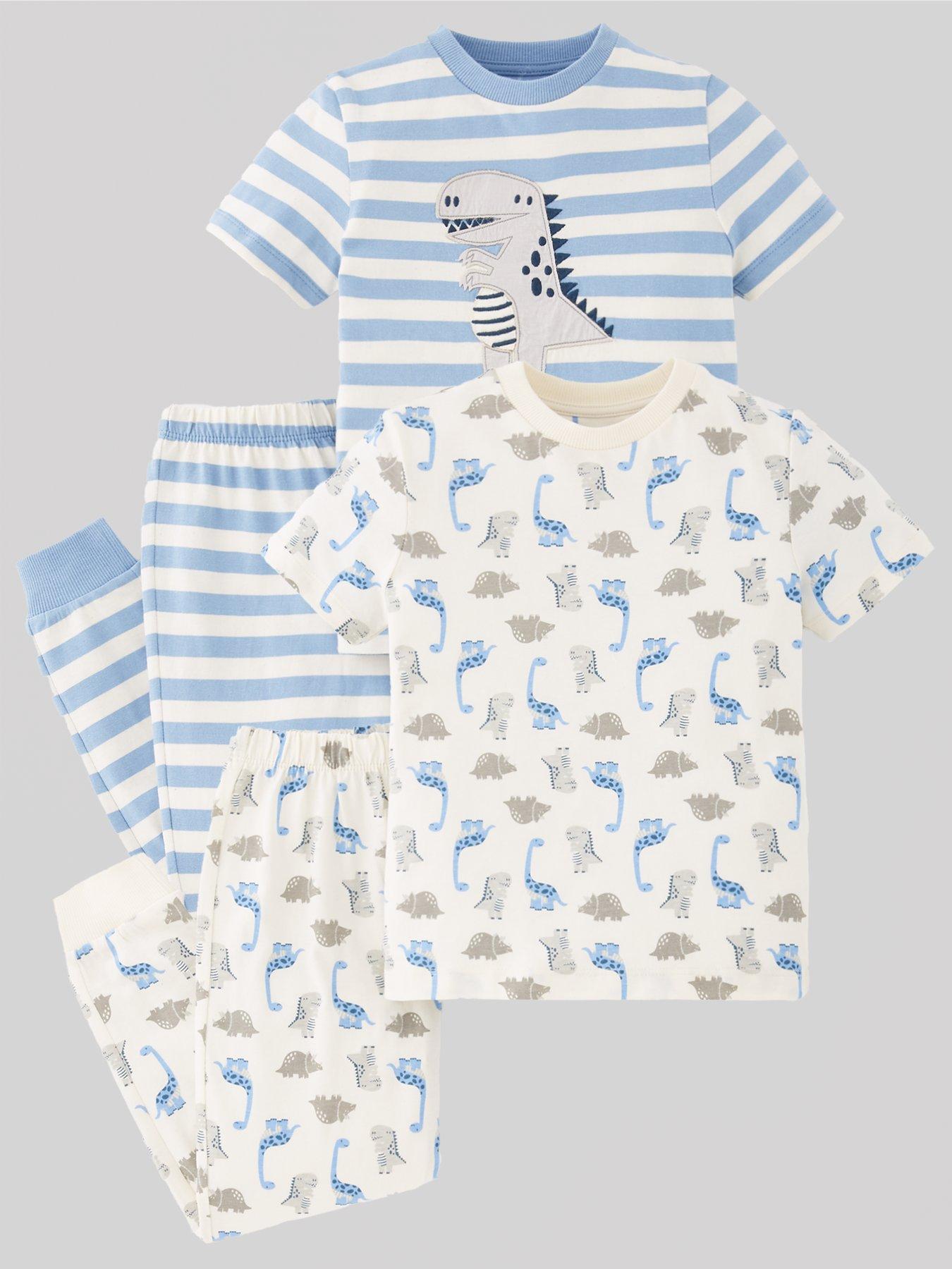 Mini V by Very Boys 2 Pack Dinosaur Pyjamas - Multi | Littlewoods