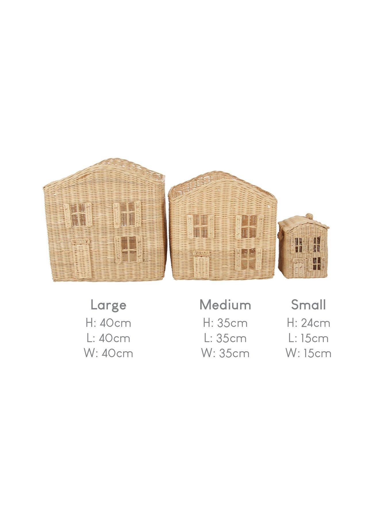 CuddleCo Country Cottage Storage Baskets - Set of 3 | Littlewoods
