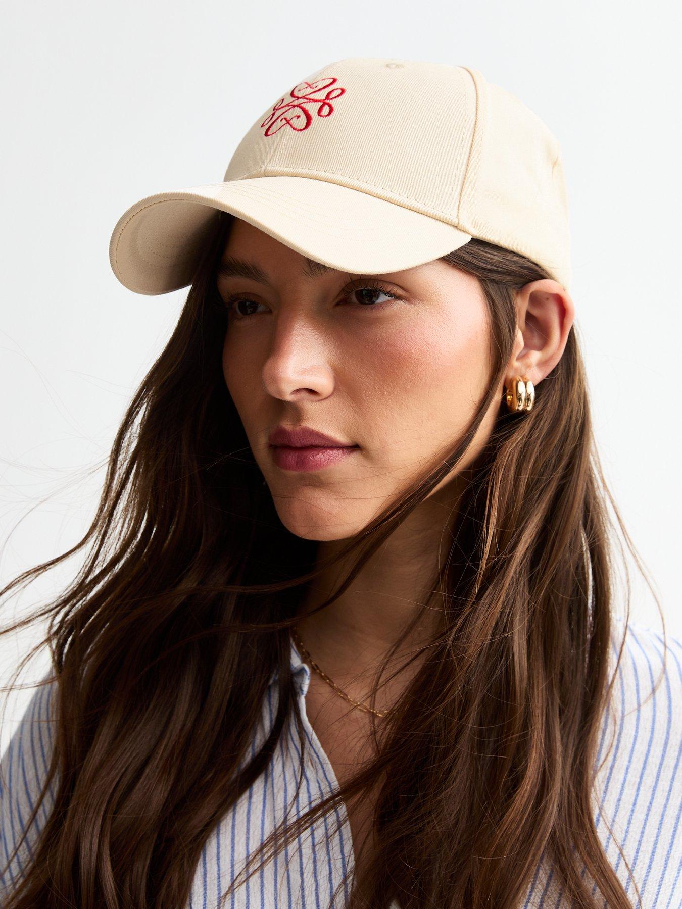 New Look Stone Emblem Embroidered Cap - Beige | Littlewoods