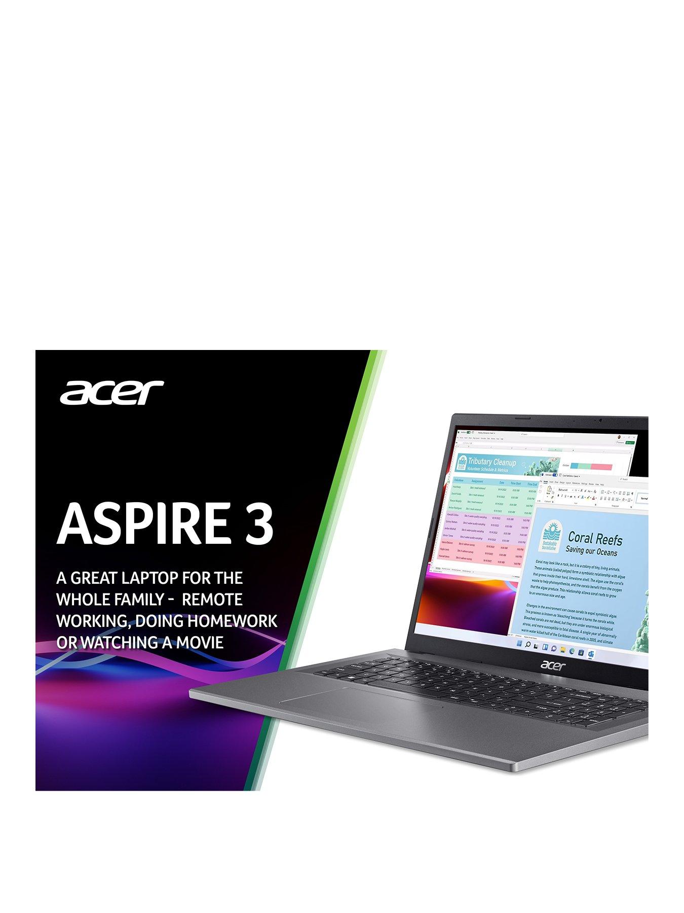Acer Aspire 3 A317-55P Laptop - 17.3in HD+, Intel N100, 4GB RAM, 128GB ...