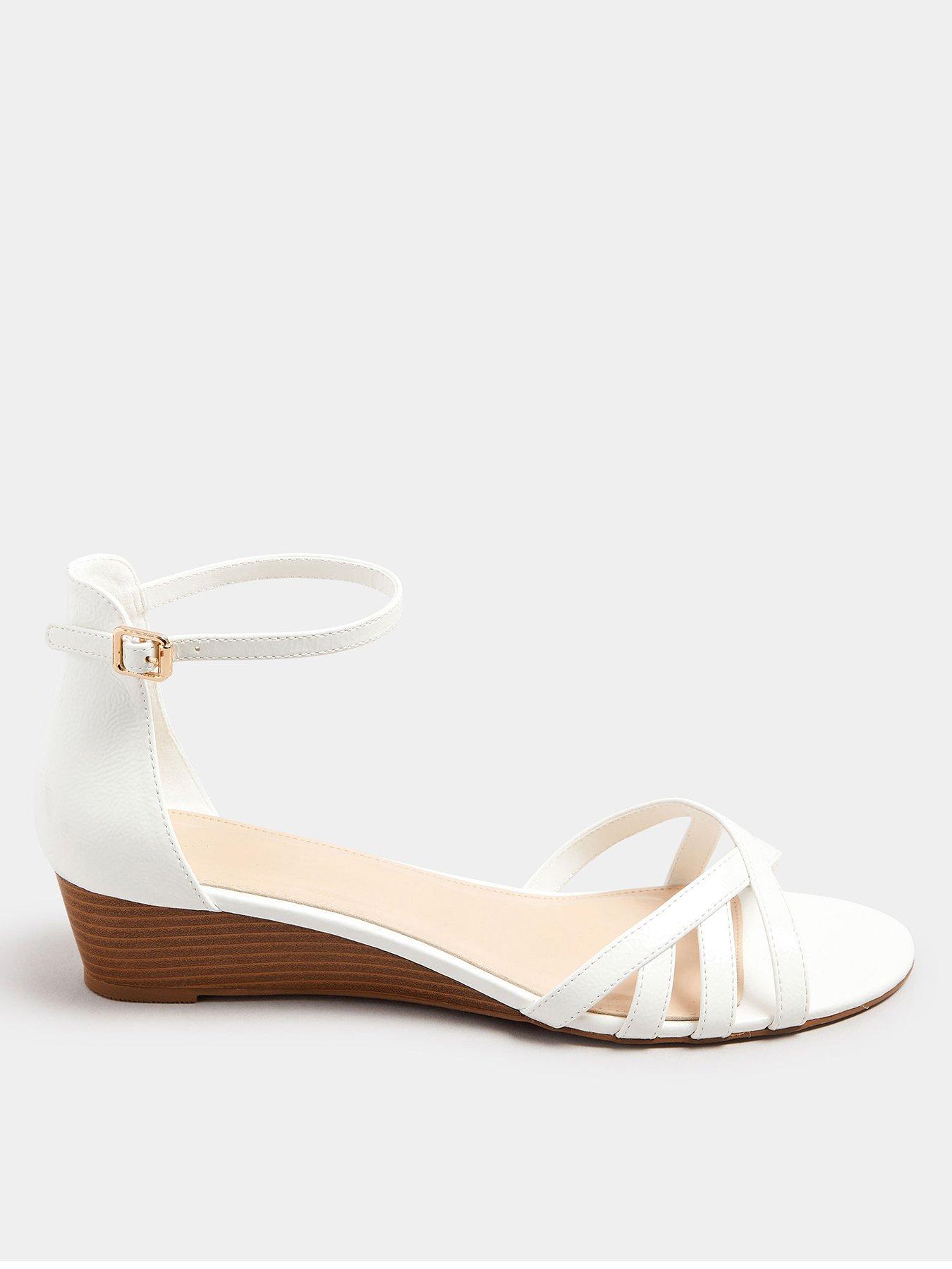 Long Tall Sally Mid Heel Strappy Wedges | littlewoods.com