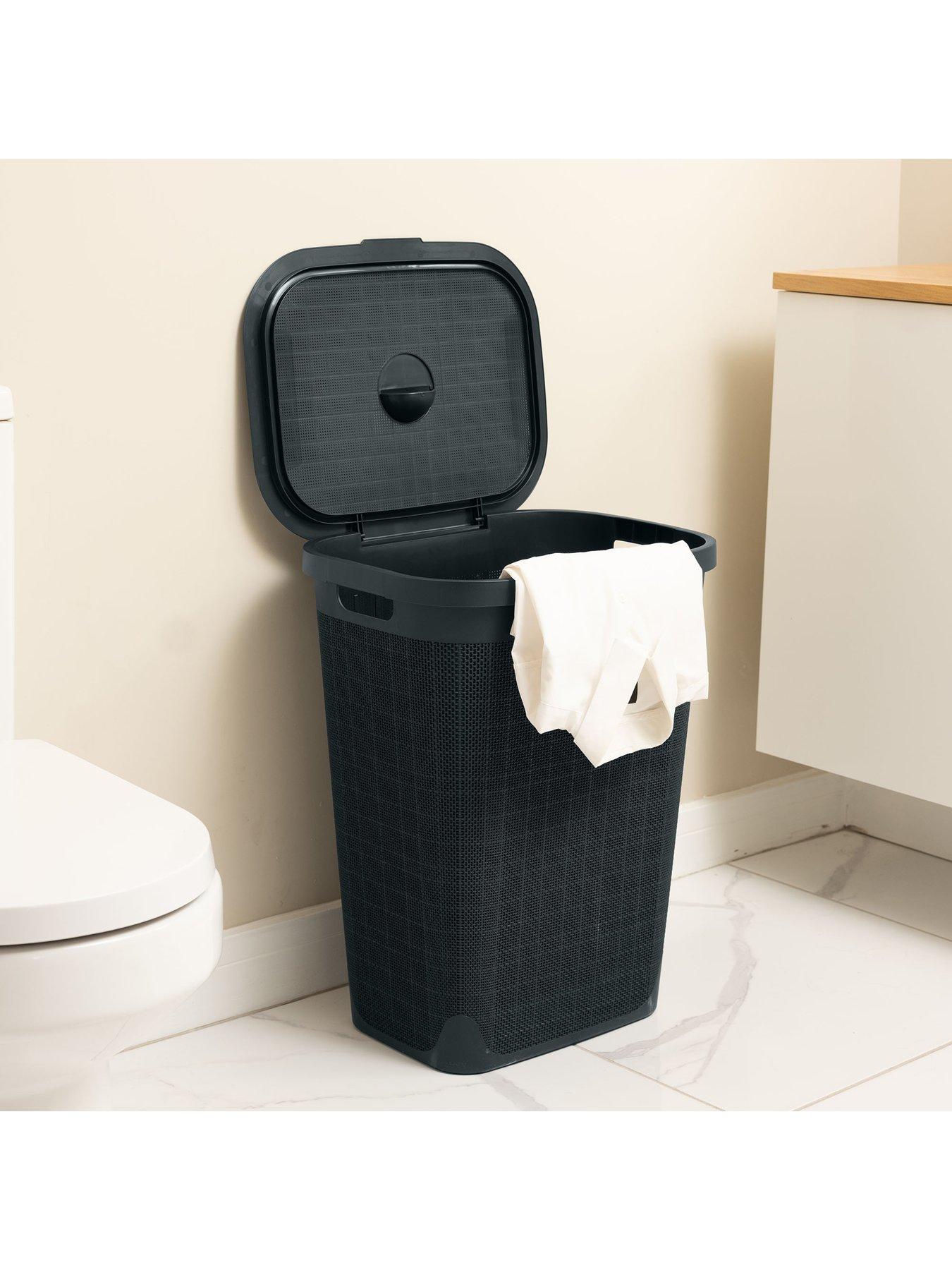 Addis Hessian-Effect 60-Litre Laundry Hamper | Littlewoods