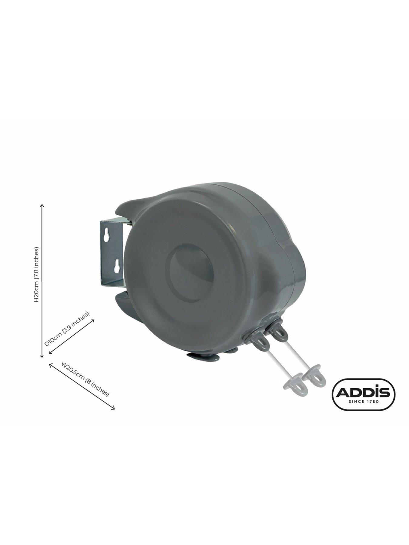 Addis Dual Line 30m Retractable Clothes Washing Line Wall Mounted ...